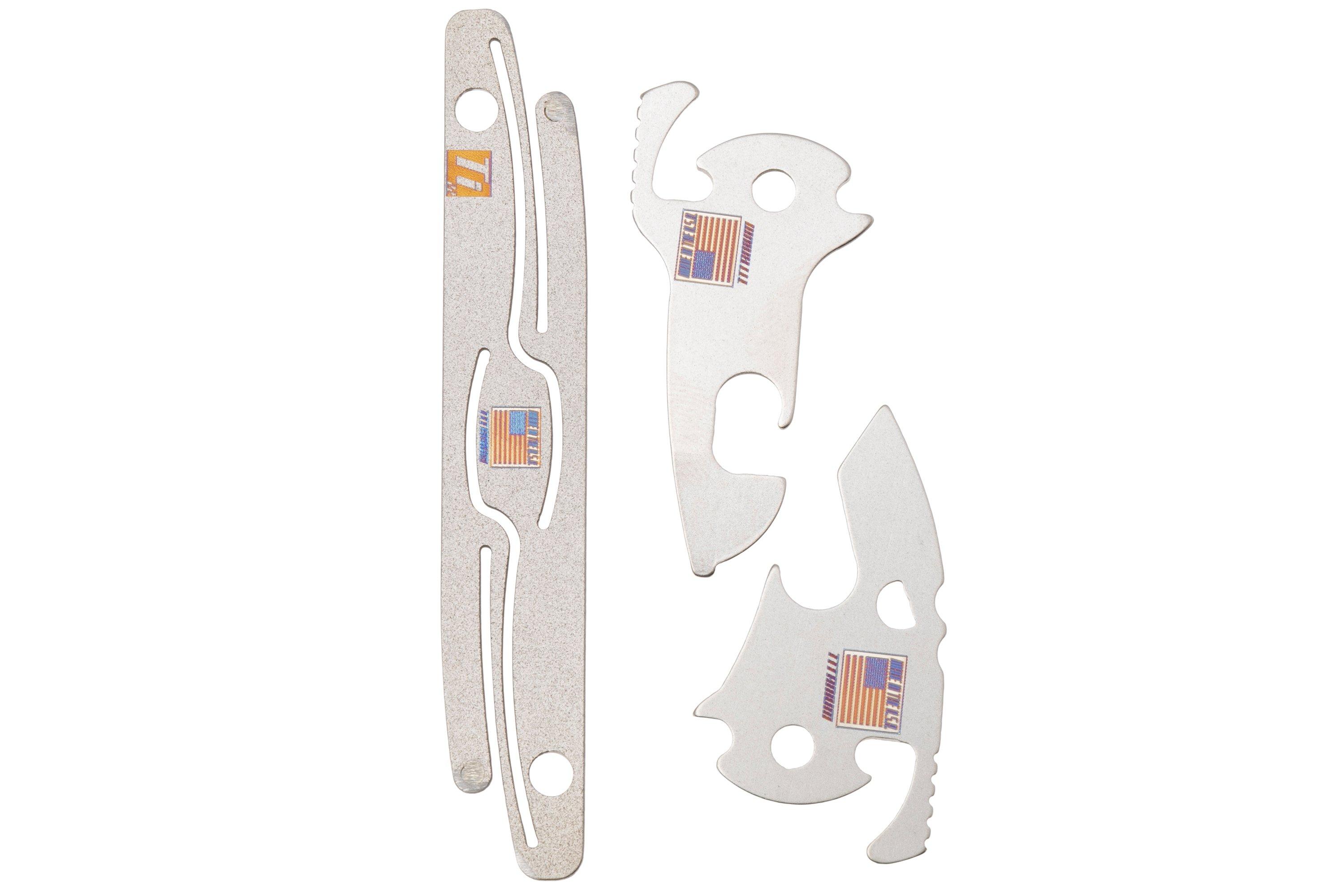 KeyBar Can Opener & Bottle Bomber 2.0 KBR426 Titanium, abrelatas y ...