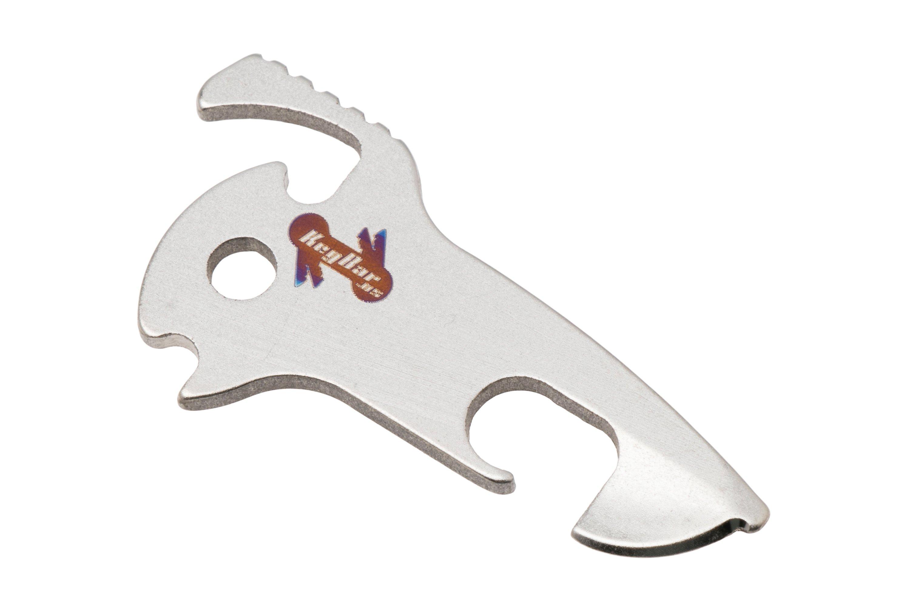 KeyBar Can Opener & Bottle Bomber 2.0 KBR426 Titanium, abrelatas y ...
