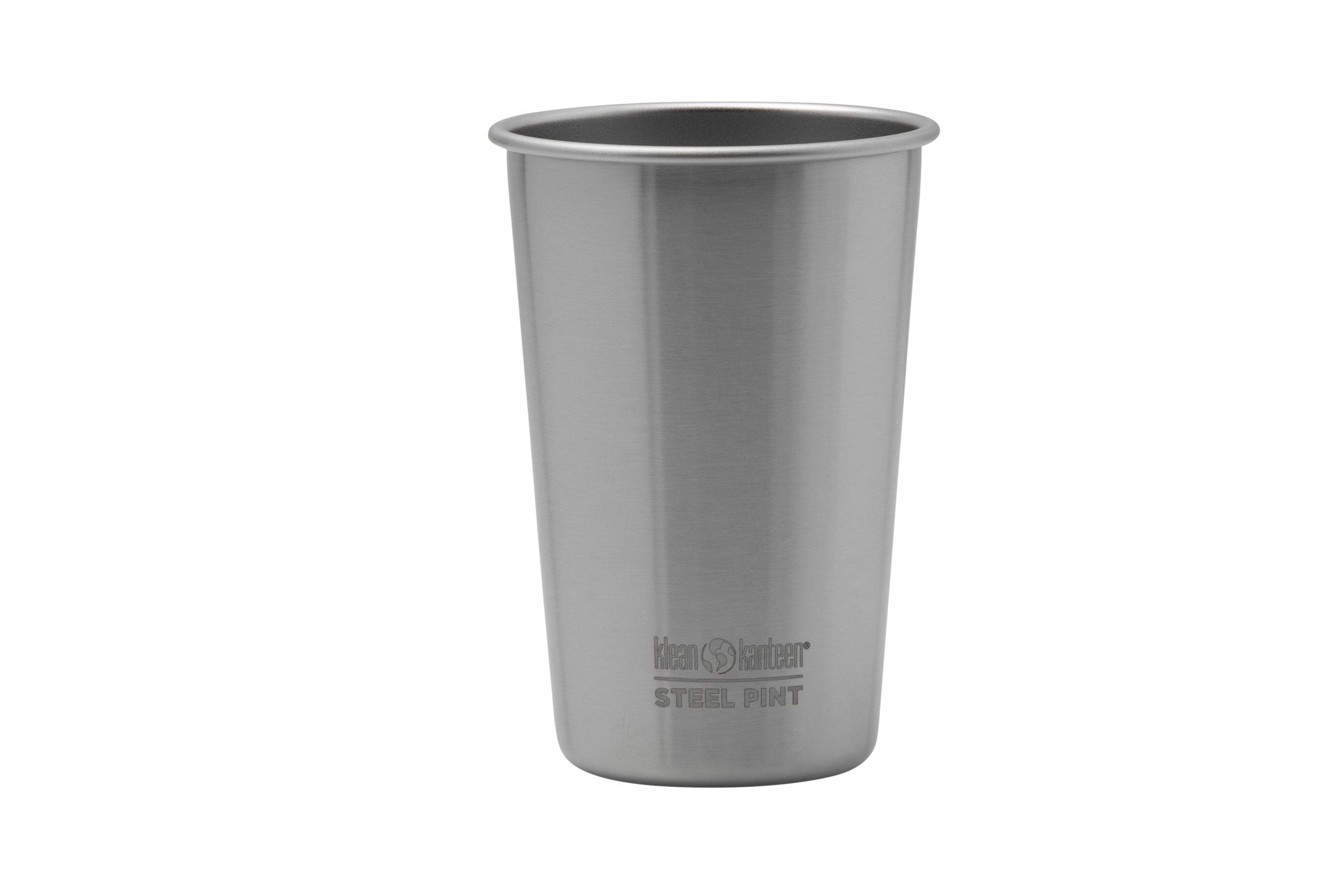 Klean Kanteen Pint Cup 1000428 Brushed Stainless cups 473 mL, 4 pieces ...
