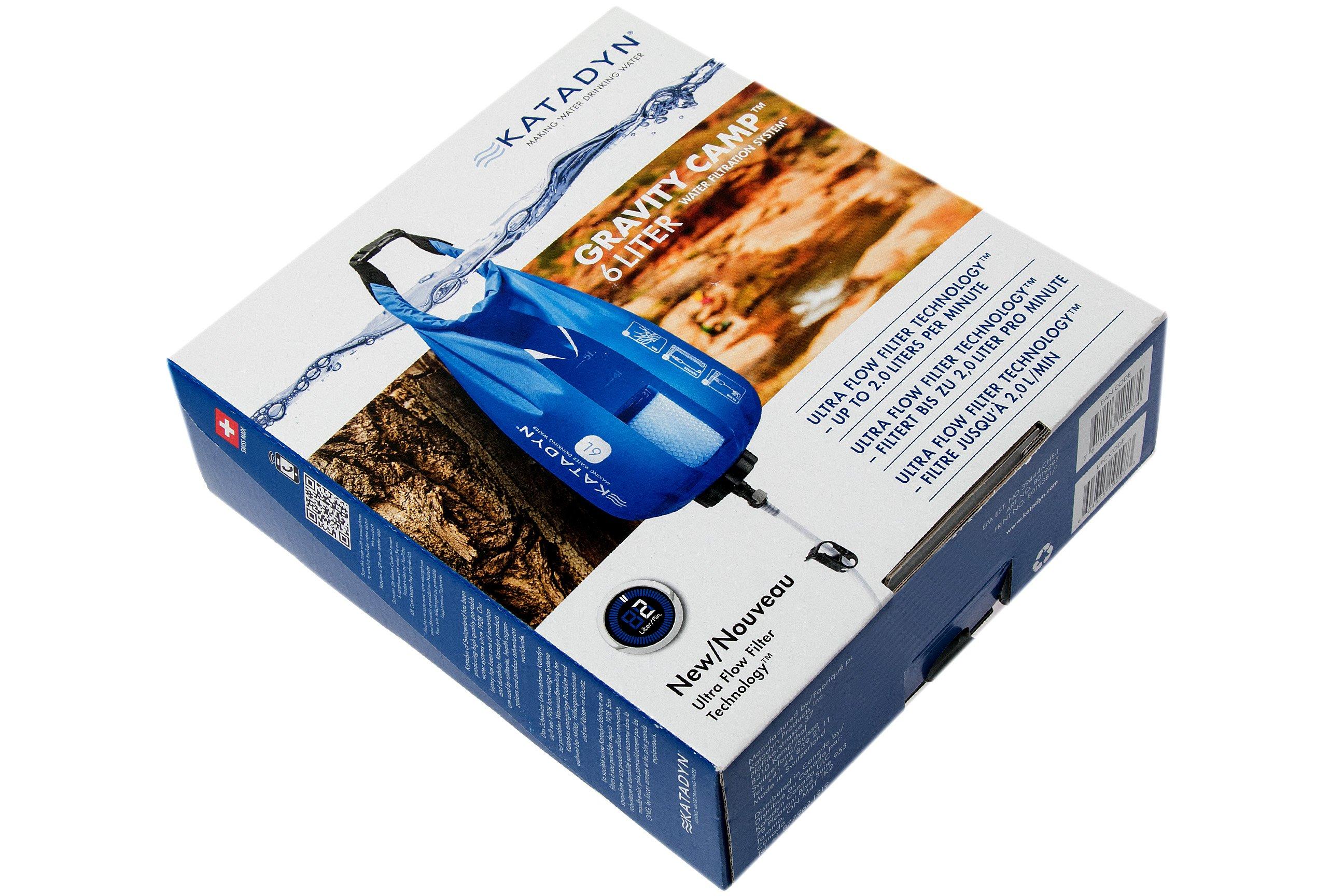 Katadyn Gravity Camp water filter 6 litres blue | Advantageously ...