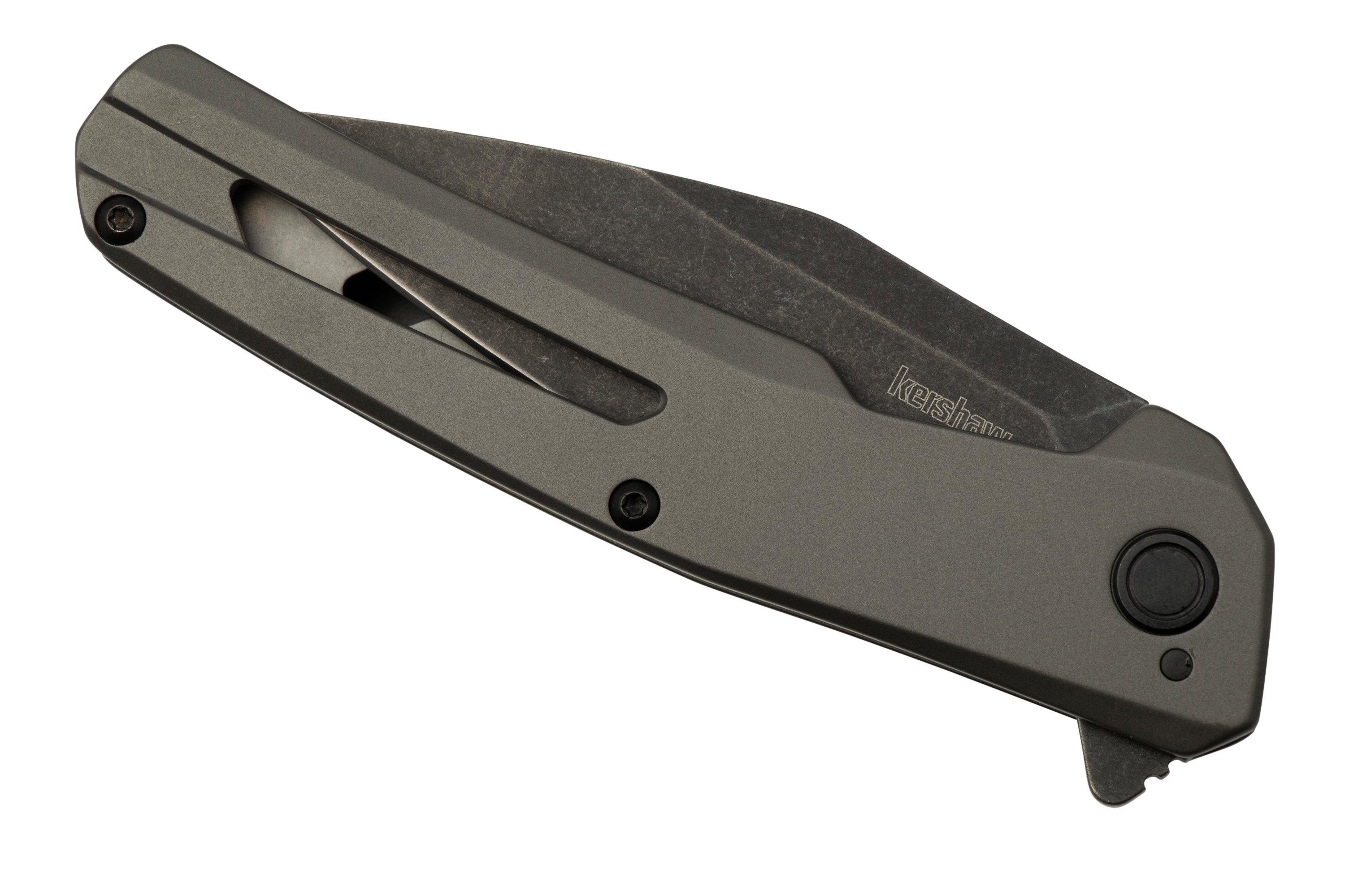 Kershaw Flyby 1404 Assisted Flipper Gray PVD pocket knife ...
