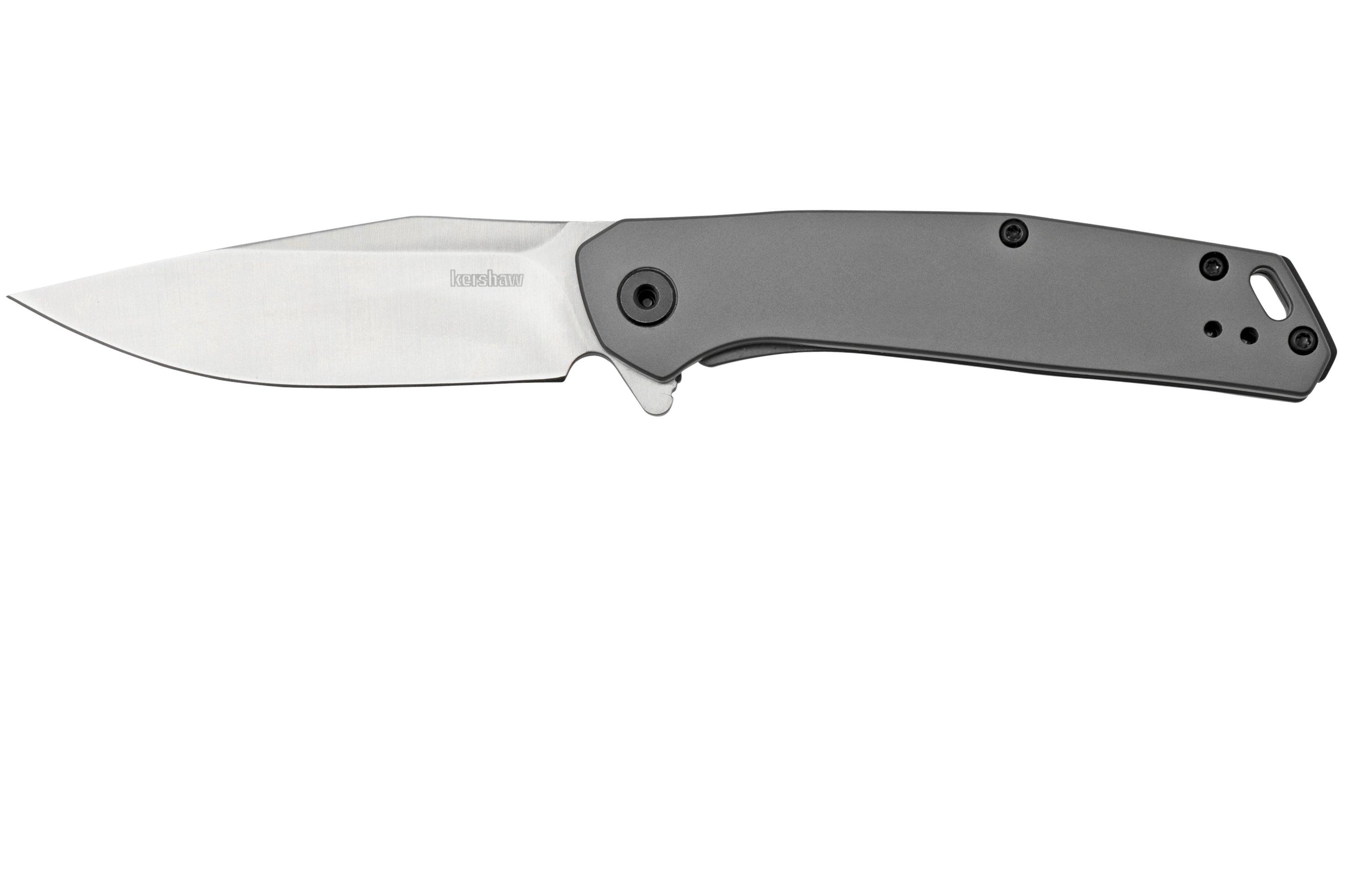Kershaw Align 1405, Assisted Flipper, Gray PVD Stainless Steel, pocket ...