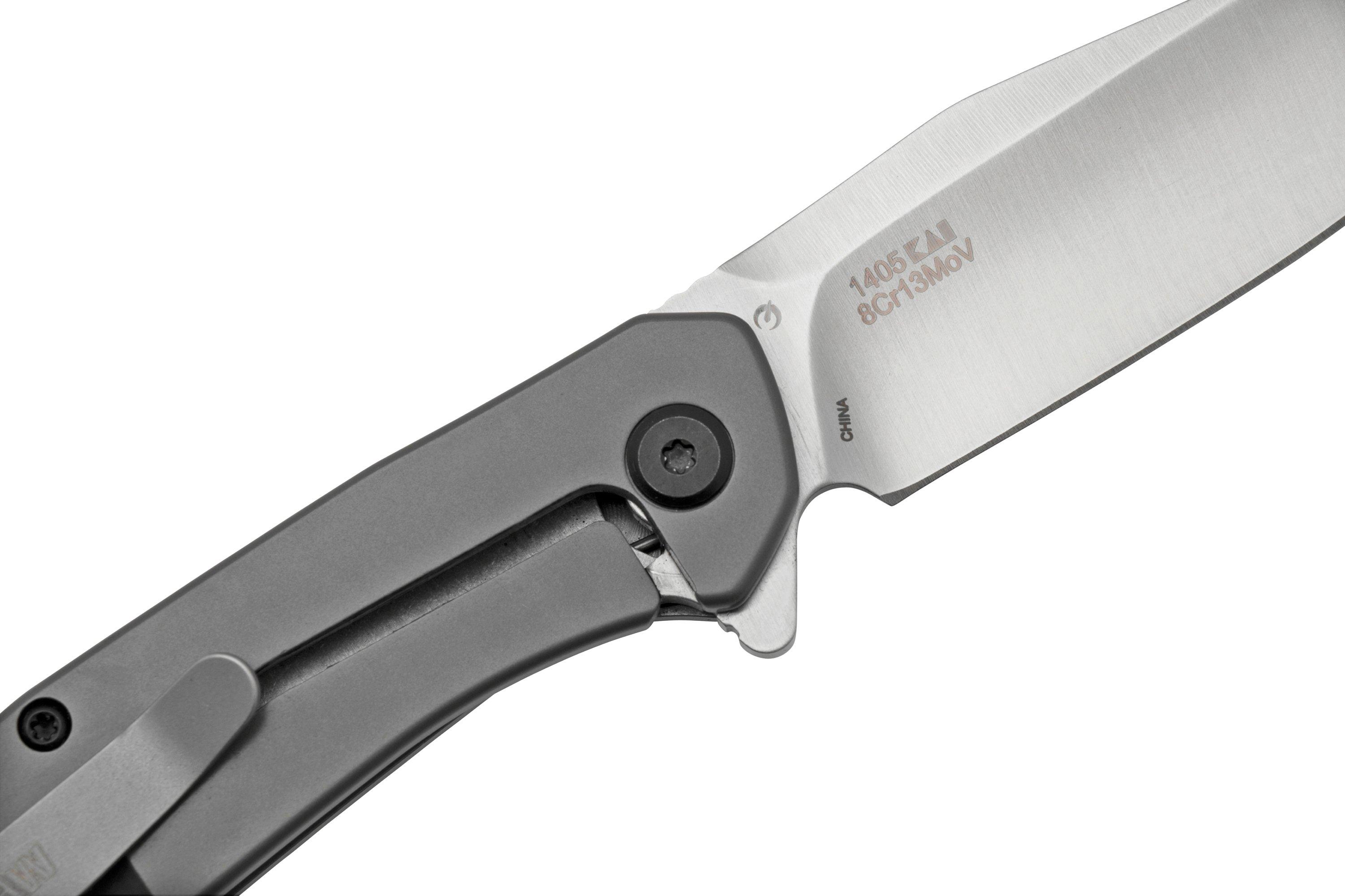 Kershaw Align 1405, Assisted Flipper, Gray PVD Stainless Steel, pocket ...