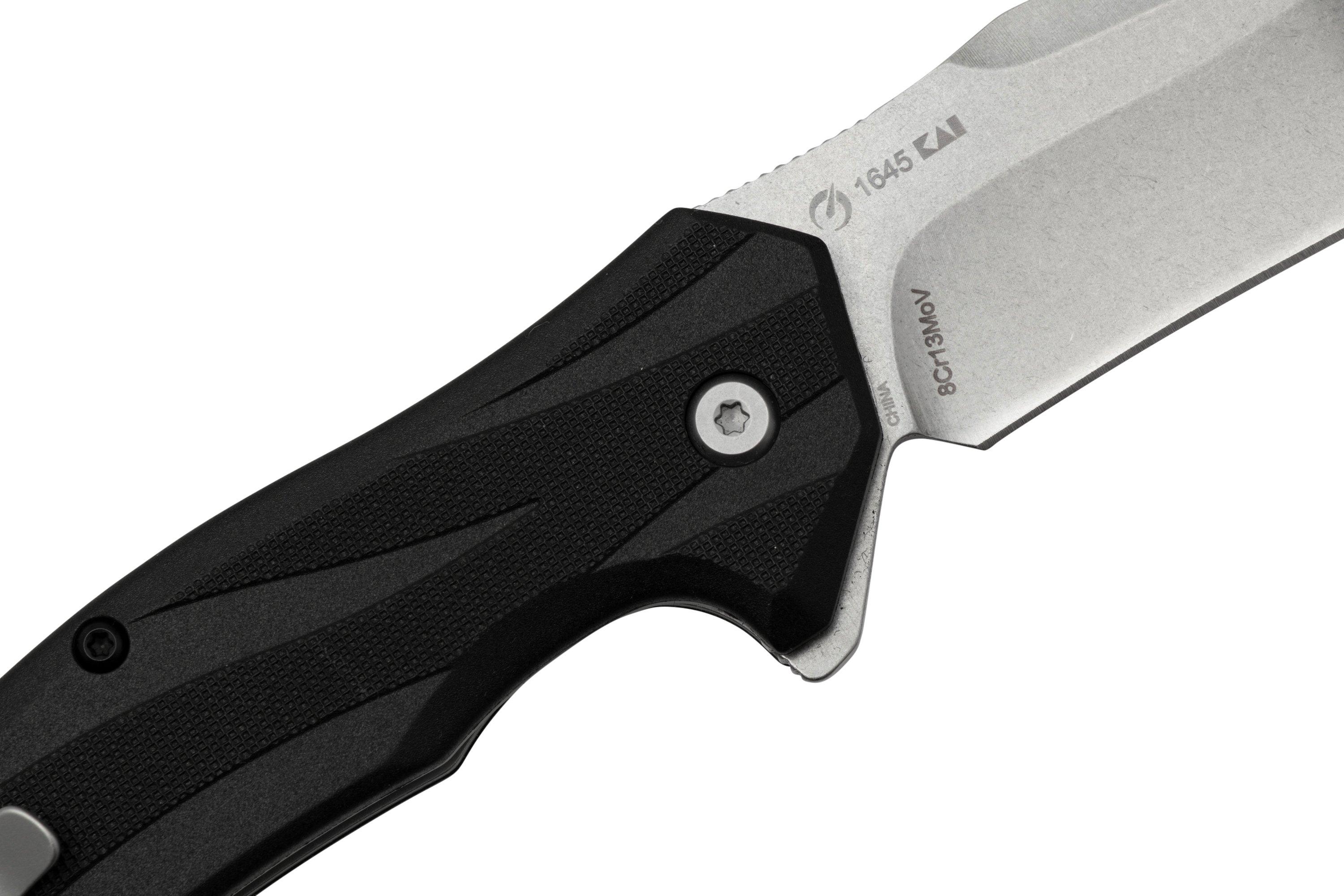 Kershaw Lateral 1645 Assisted Flipper Black FRN pocket knife ...