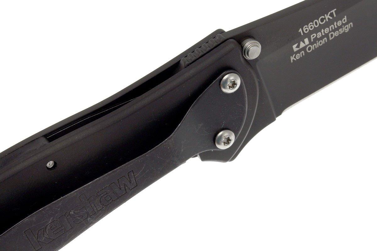 Kershaw Leek 1660CKT plain edge, black | Advantageously shopping at ...