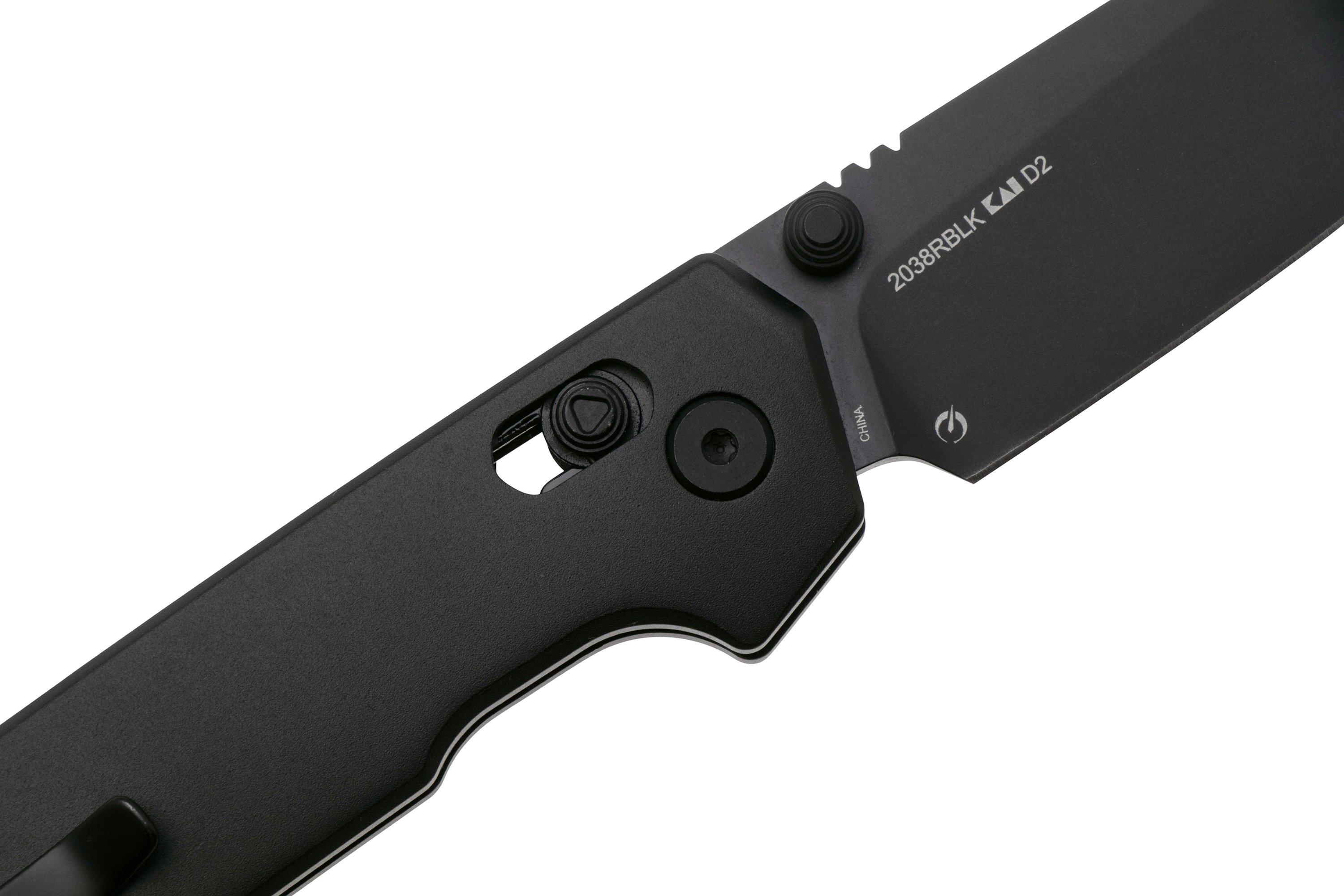 Kershaw Iridium Reverse Tanto 2038RBLK Black D2, Black Aluminium ...