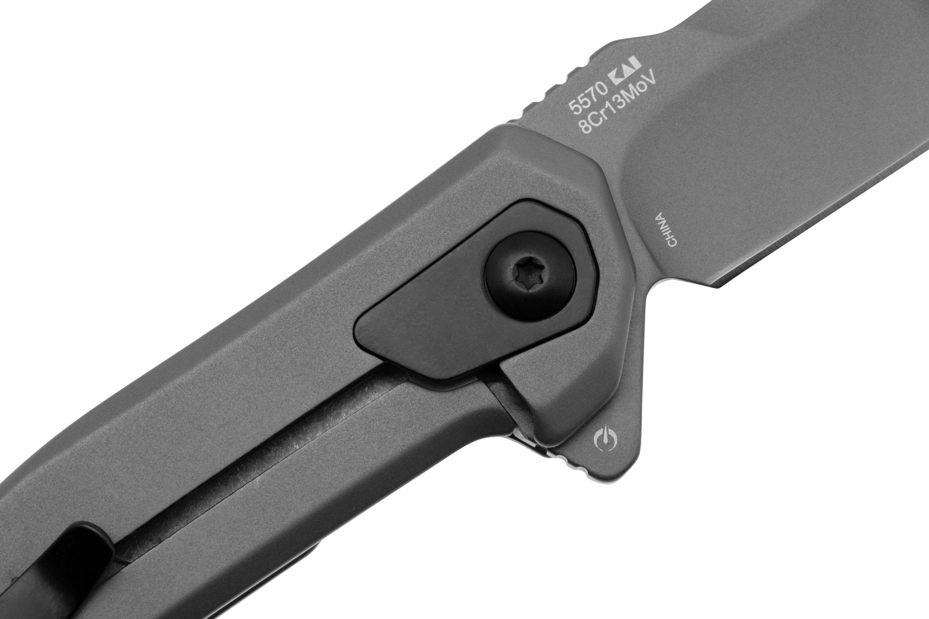 Kershaw Helitack 5570 Gray PVD Stainless pocket knife | Advantageously ...