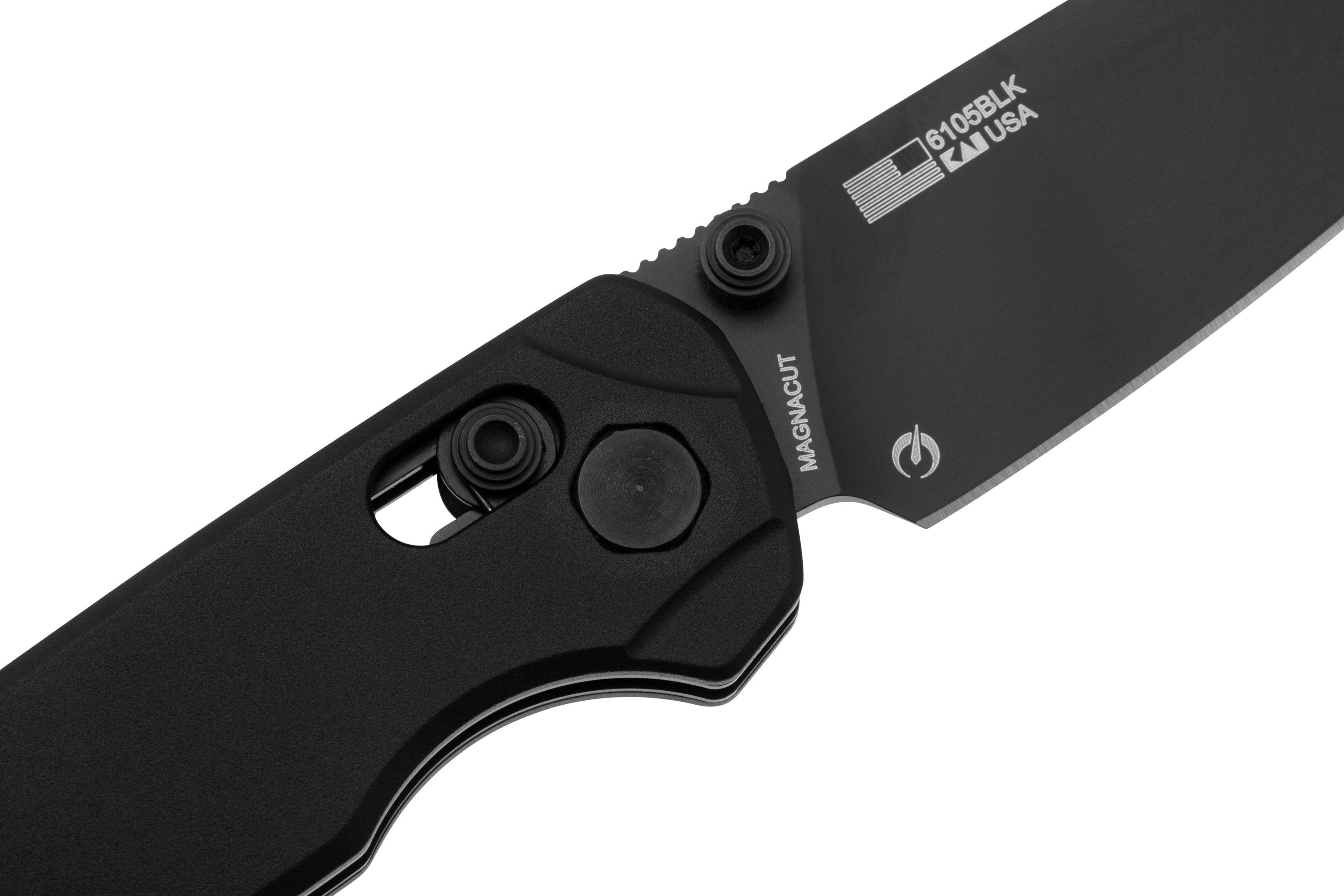 Kershaw Bel Air 6105BLK DuraLock, Black DLC CPM MagnaCut, Black ...