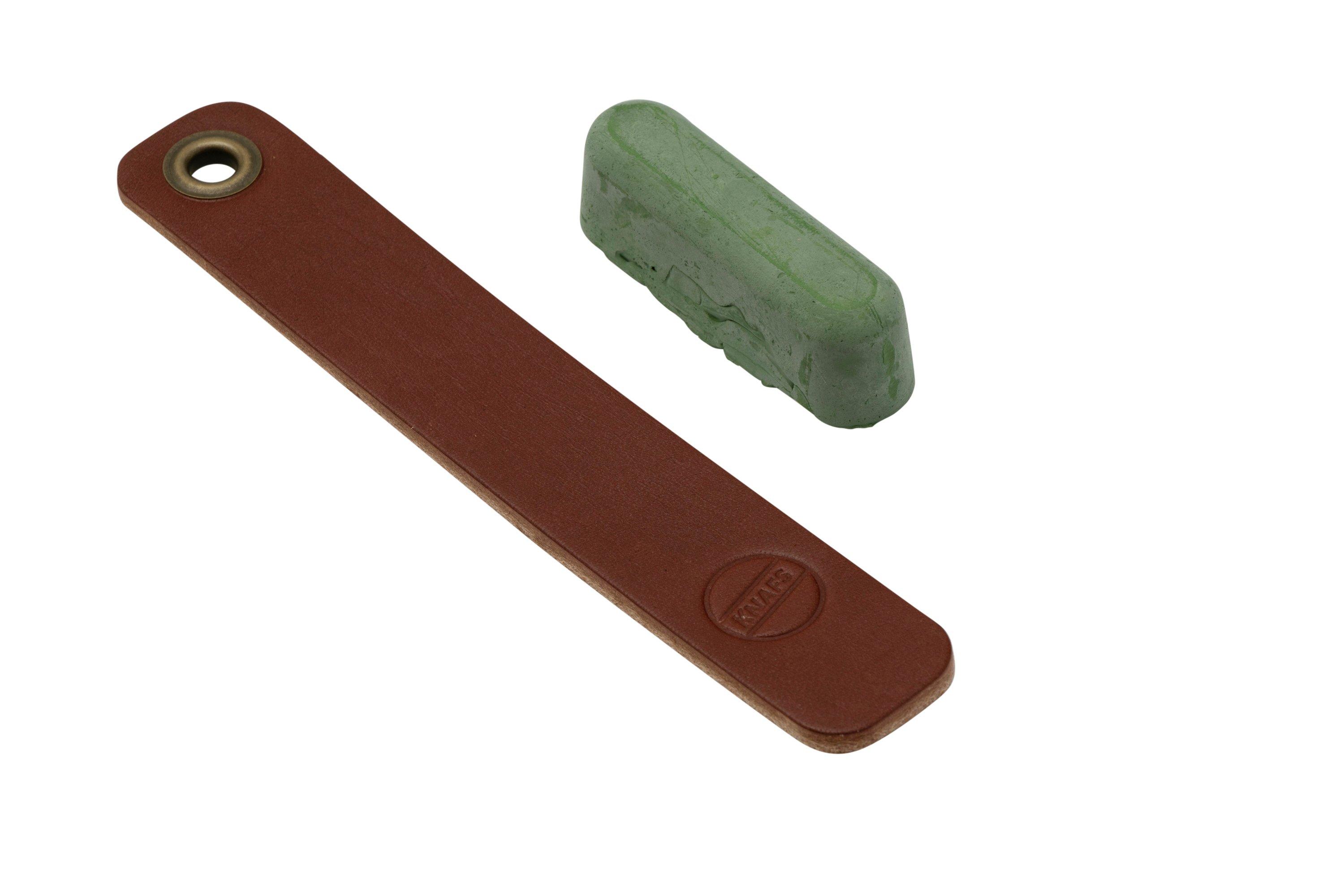 KNAFS Leather Strop and Stropping Compound Green, ultra fine ...