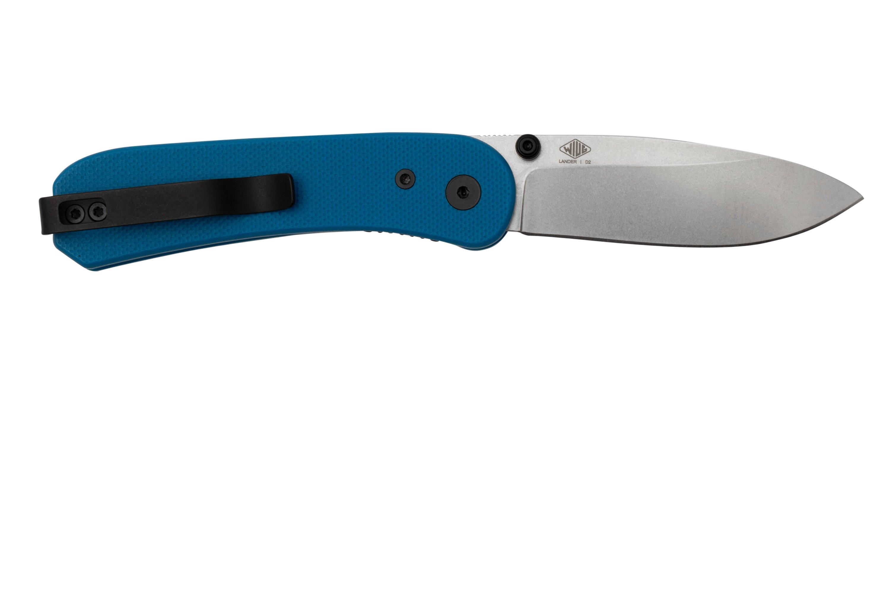 KNAFS Lander, KNAFS-00065 Fast Swap Scales, Blue G10 pocket knife ...
