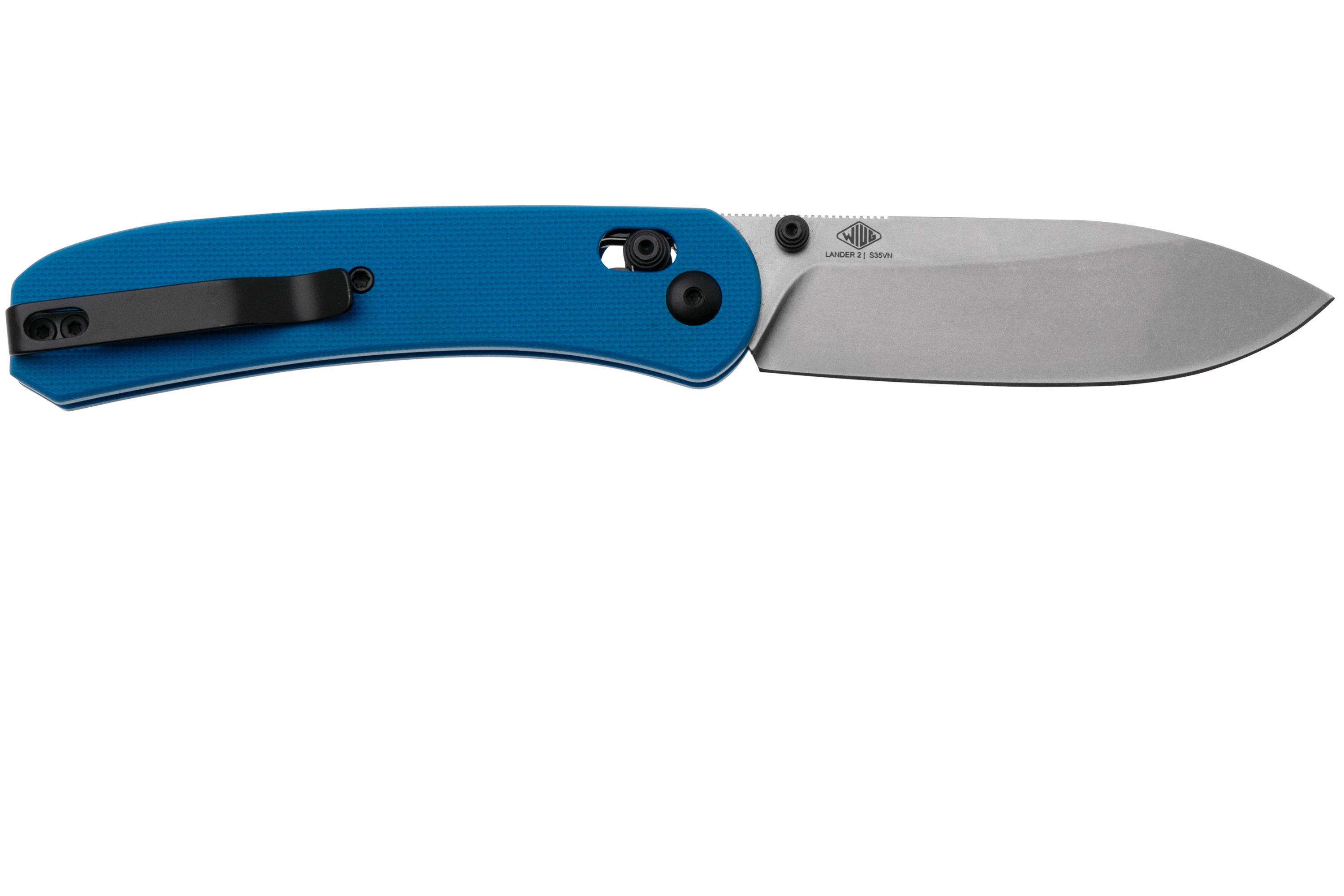 KNAFS Lander 2 EDC KNAFS-00131 Fast Swap Scales Blue G10, Clutch Lock ...