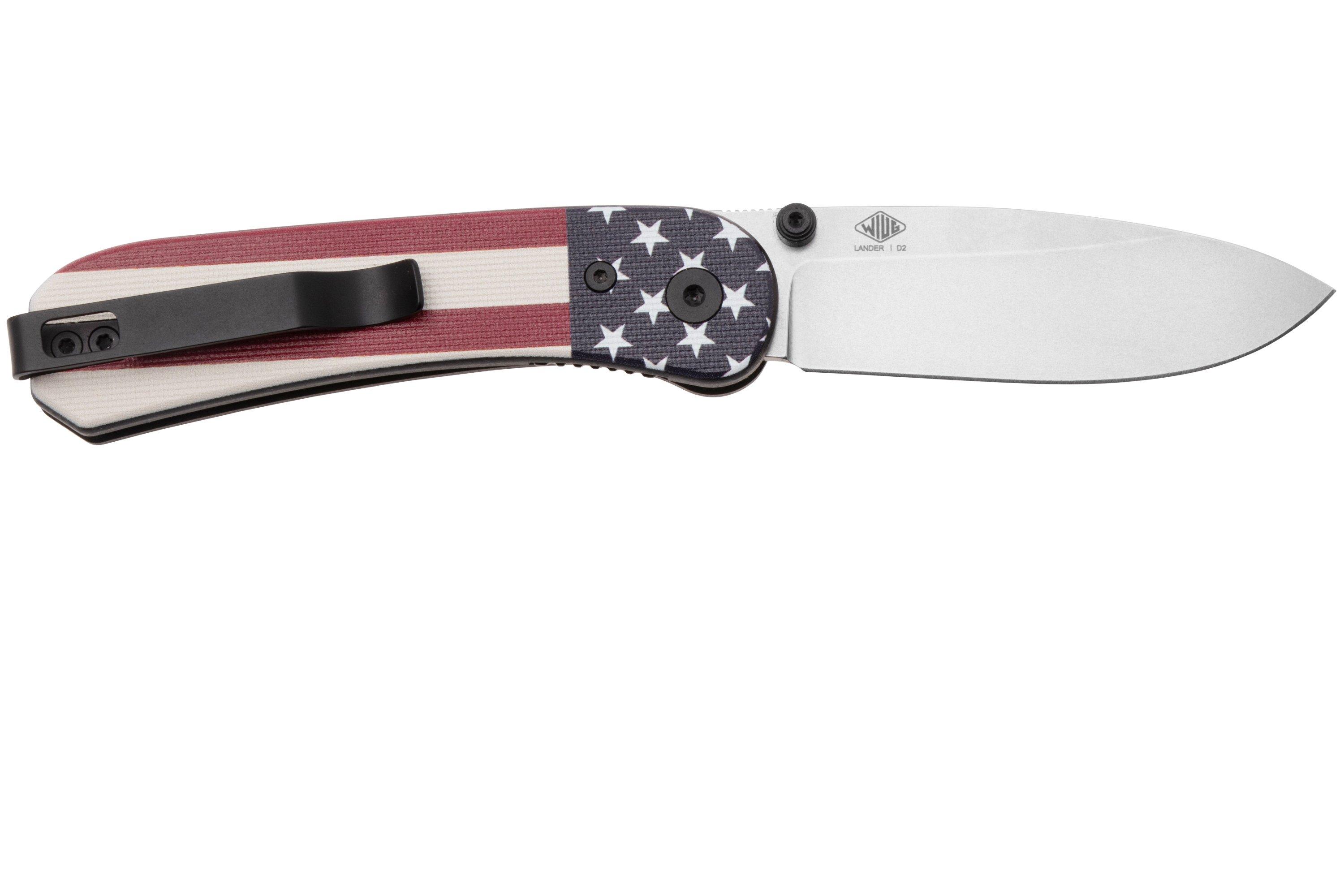 Knafs Lander 1, KNAFS-00266, Olde Glory G10 pocket knife ...