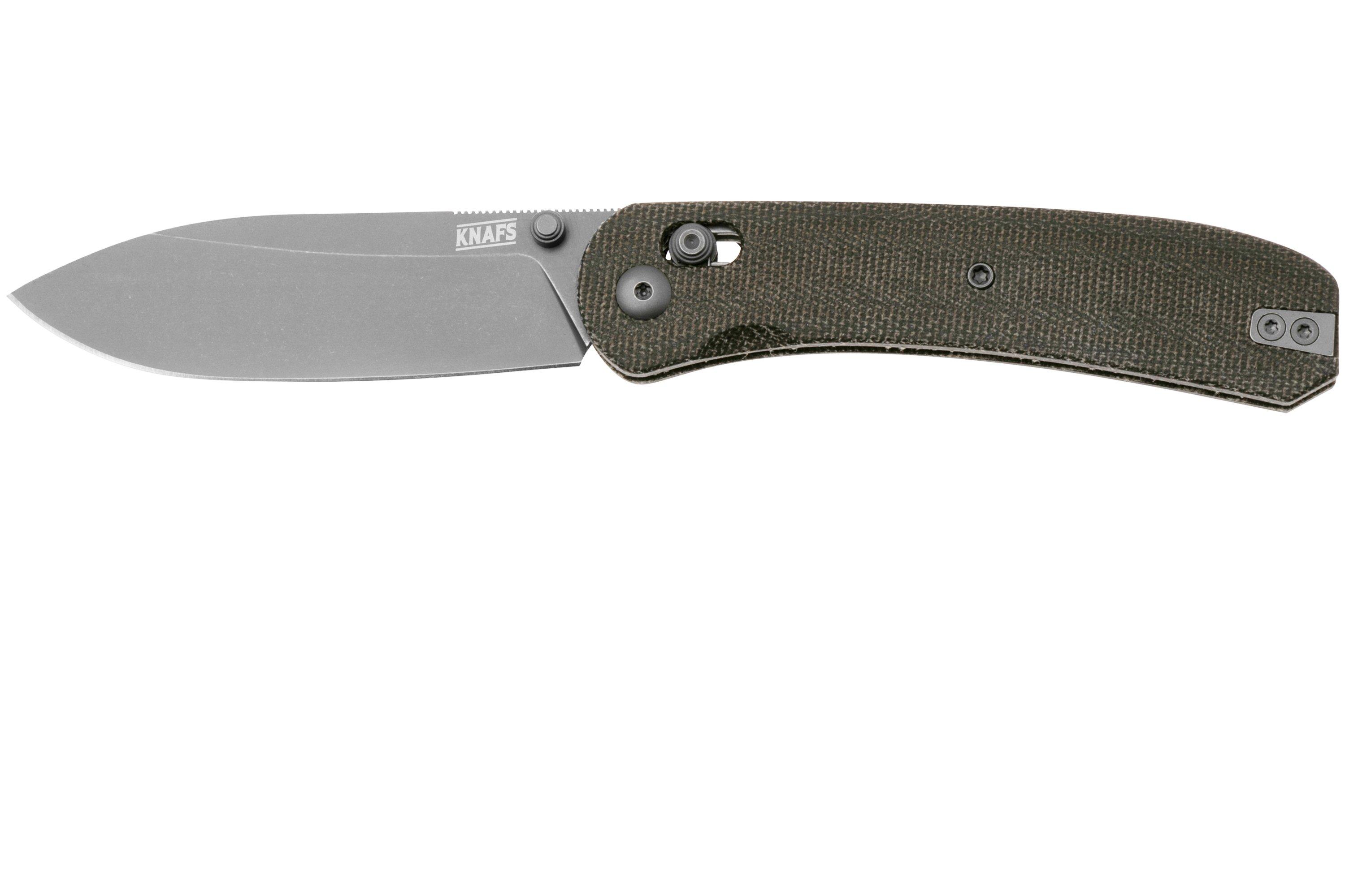 Knafs Lander 2 KNAFS-00274 Green Micarta, Clutch Lock, pocket knife ...