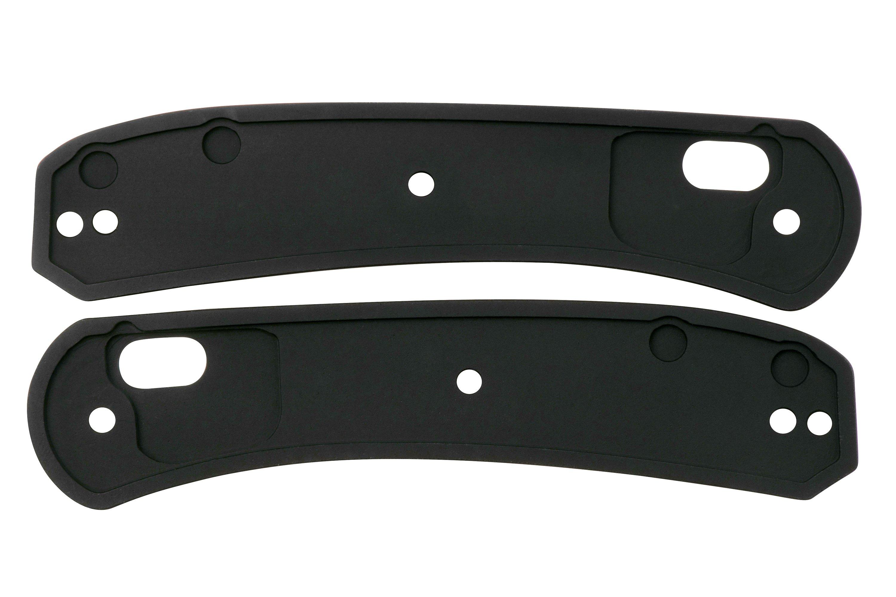 Knafs Lander 2 Knife Scales KNAFS-00295 Black Aluminum Solar Flare ...