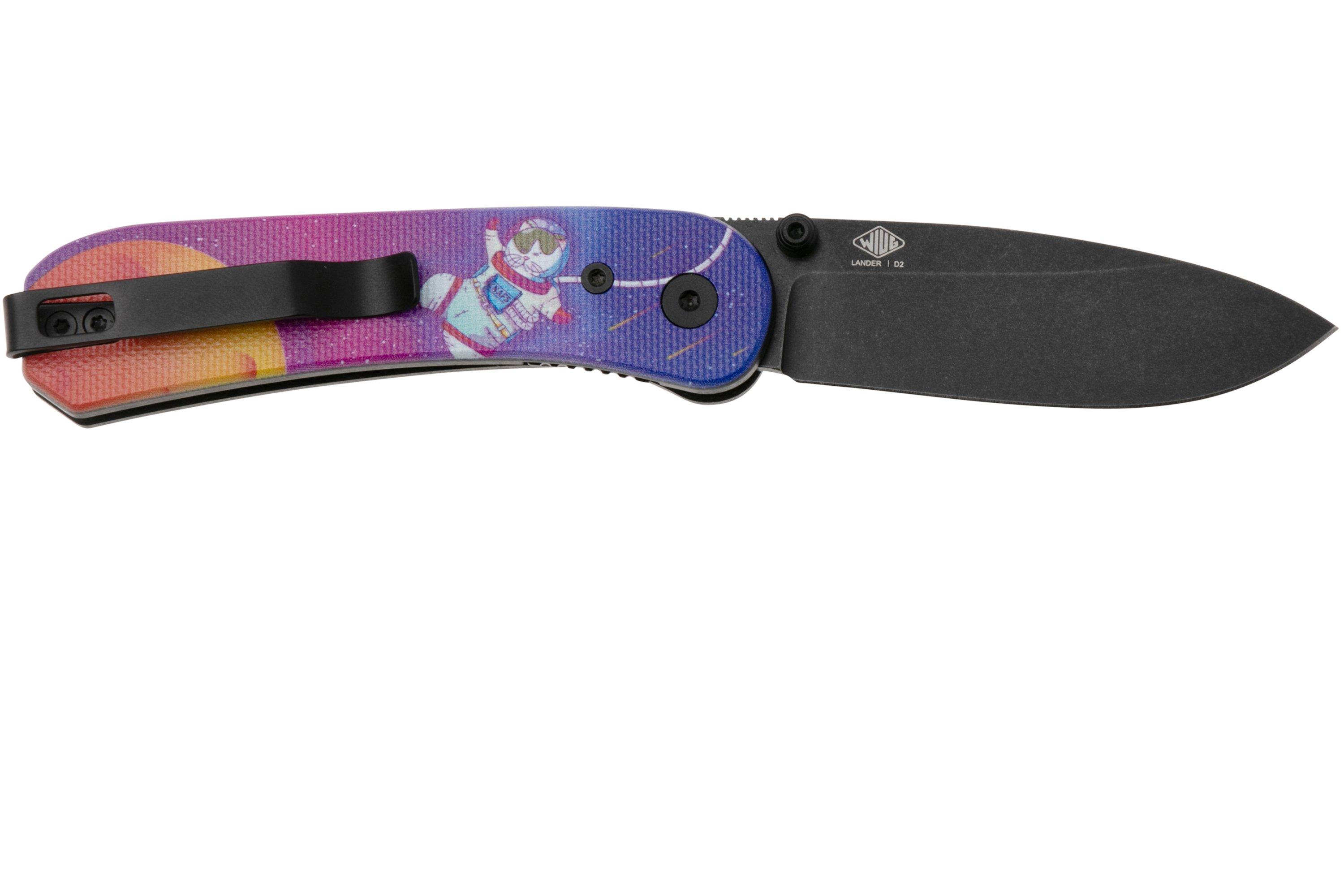 KNAFS Lander 1, KNAFS-00368, Black D2, Sfank and Gary G10 coltello da ...