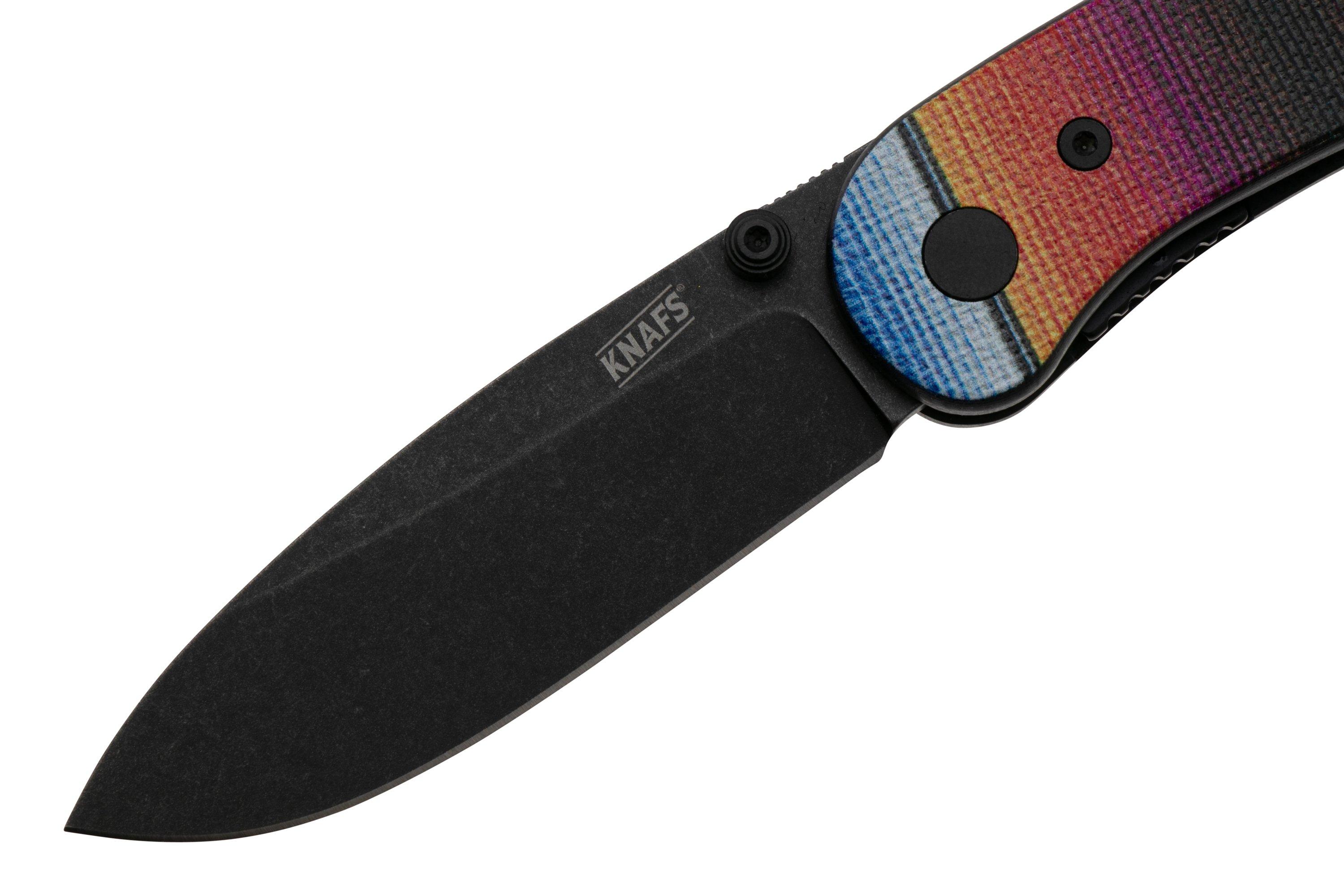 KNAFS Lander 1, KNAFS-00370, Black D2, Mexican Blanket G10 pocket knife ...