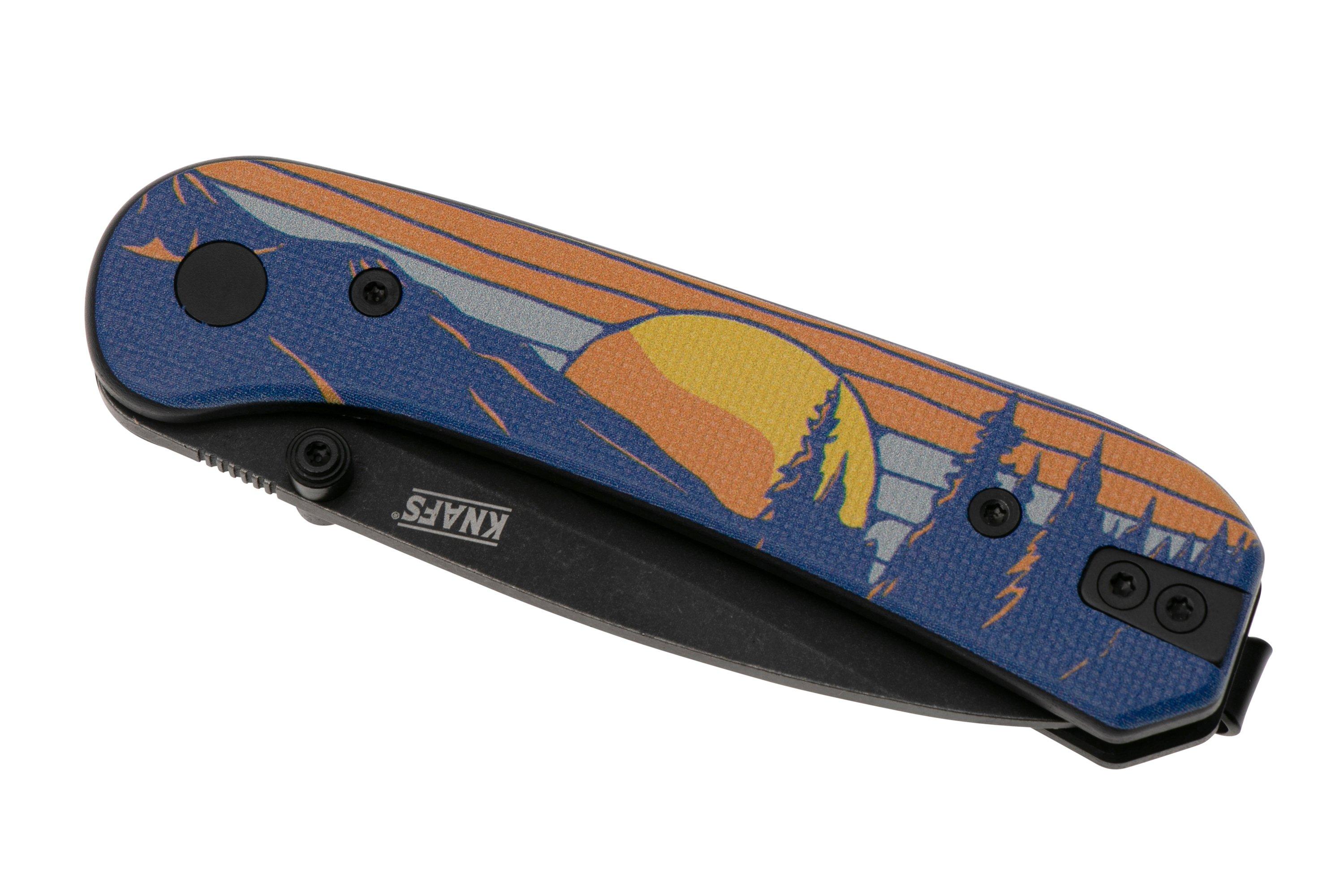 KNAFS Lander 1, KNAFS-00371, Black D2, Timberline G10 coltello da tasca ...