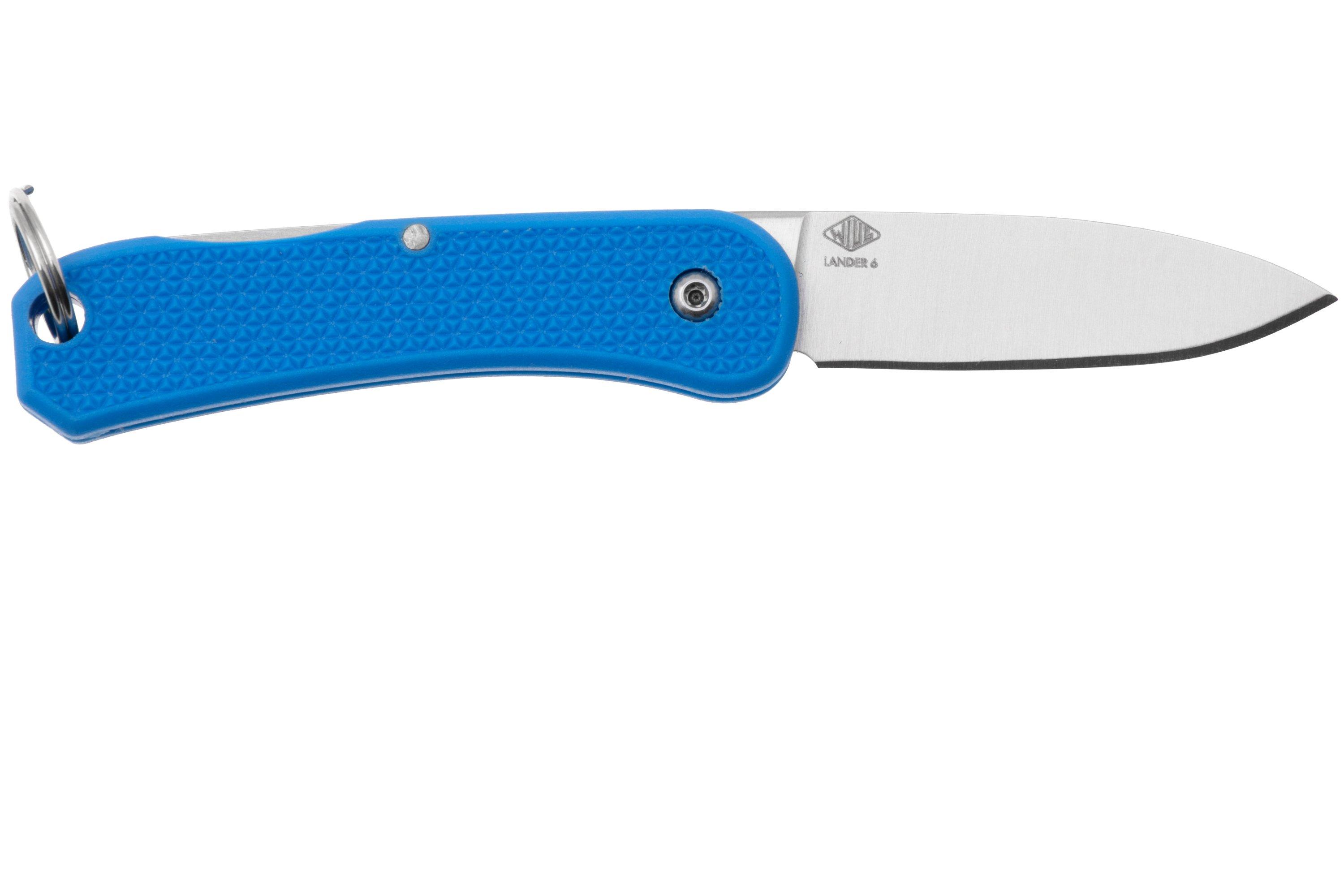 Knafs Lander 6 KNAFS-00424 Satin 4034SS, Blue FRN, keychain pocket ...