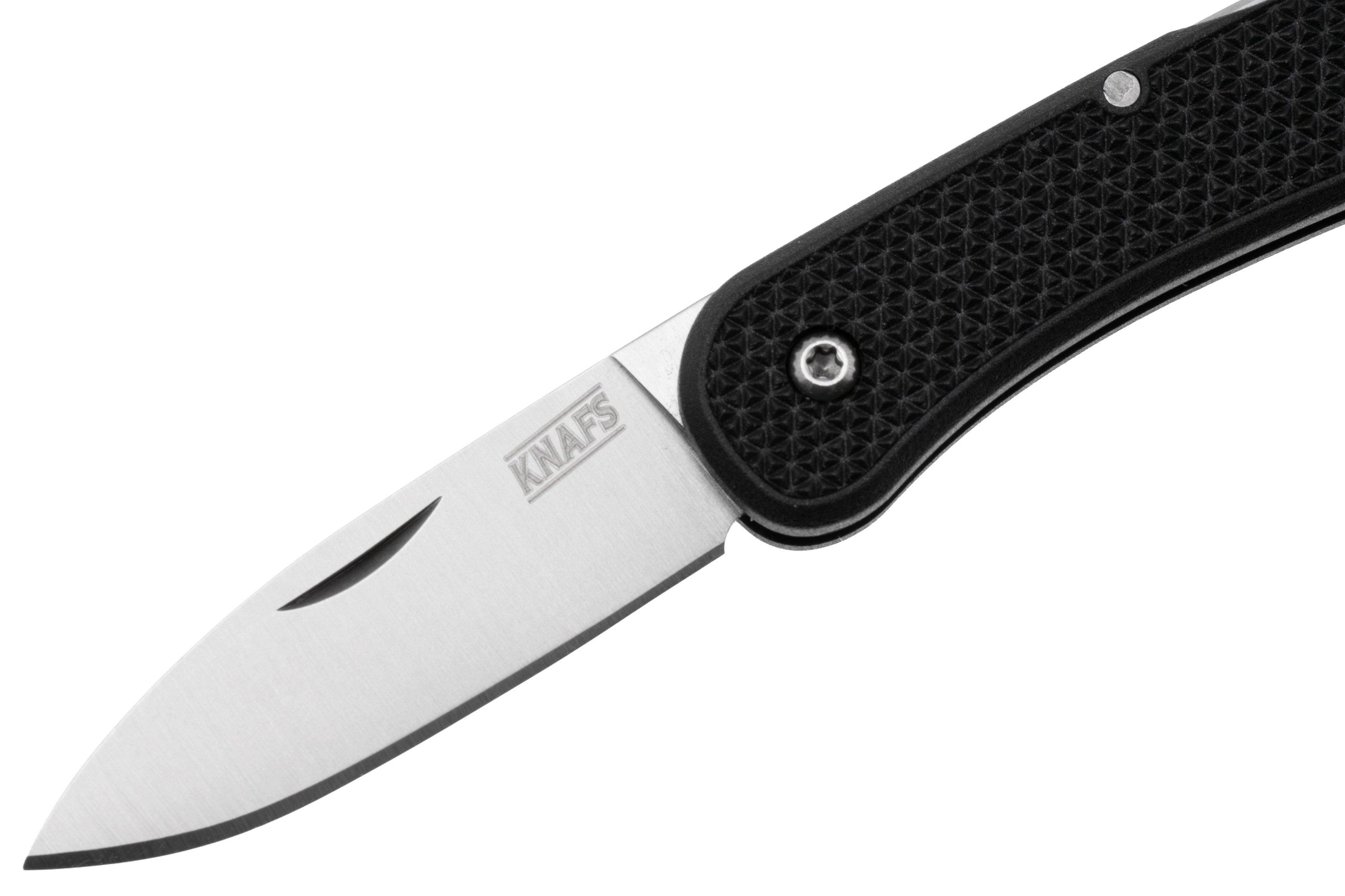 Knafs Lander 6 KNAFS-00425 Satin 4034SS, Black FRN, coltello da tasca ...