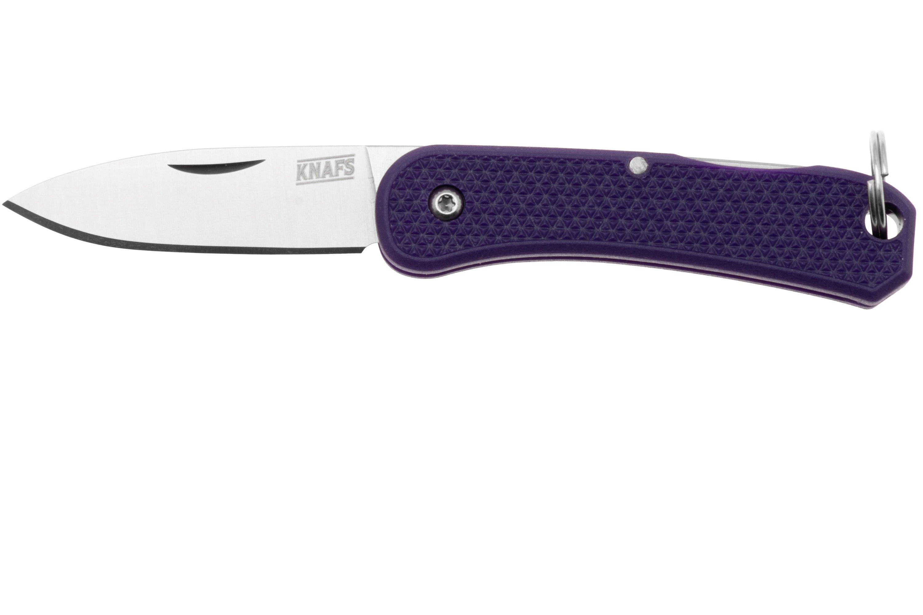 Knafs Lander 6 KNAFS-00427 Satin 4034SS, Purple FRN, coltello da tasca ...