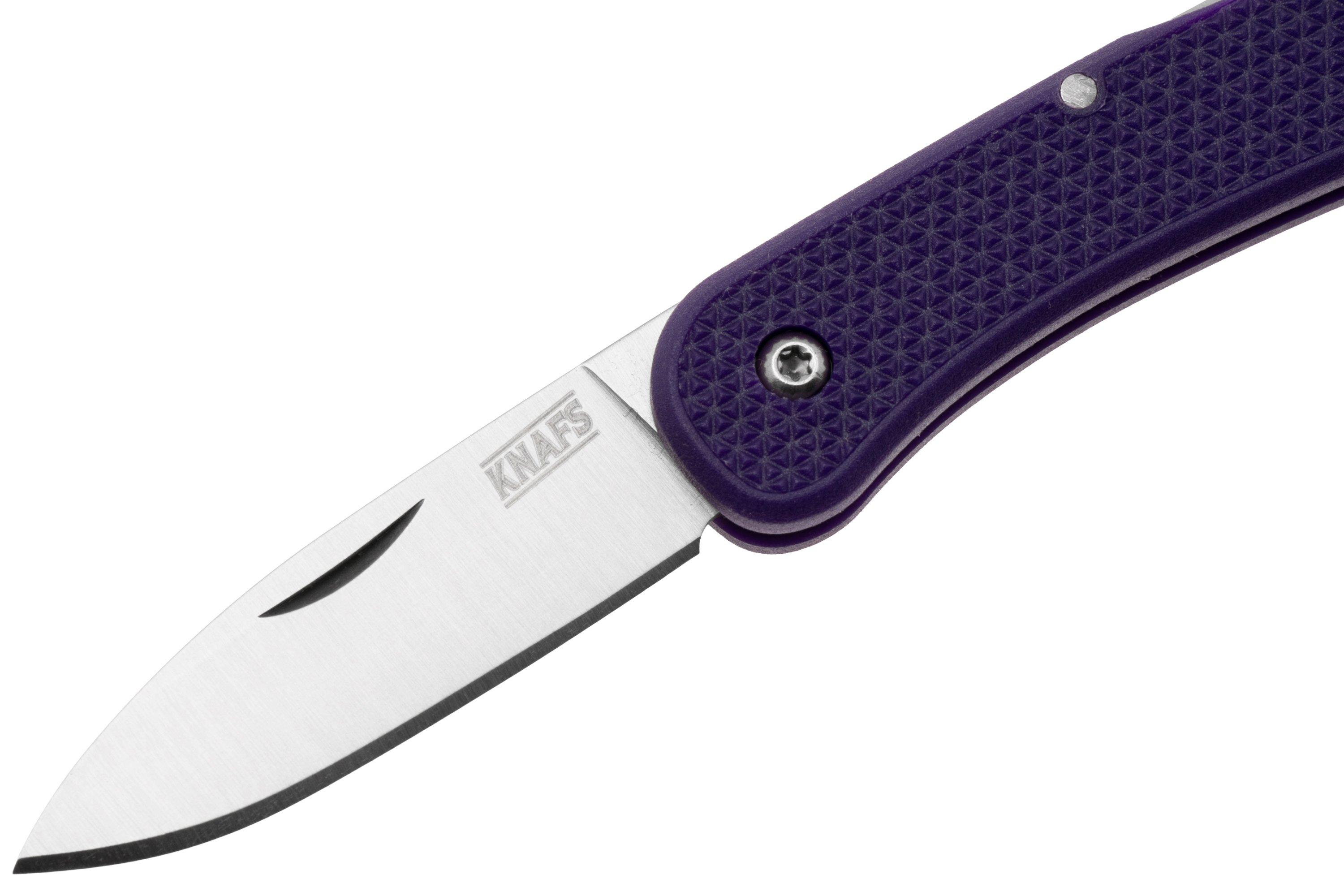 Knafs Lander 6 KNAFS-00427 Satin 4034SS, Purple FRN, coltello da tasca ...