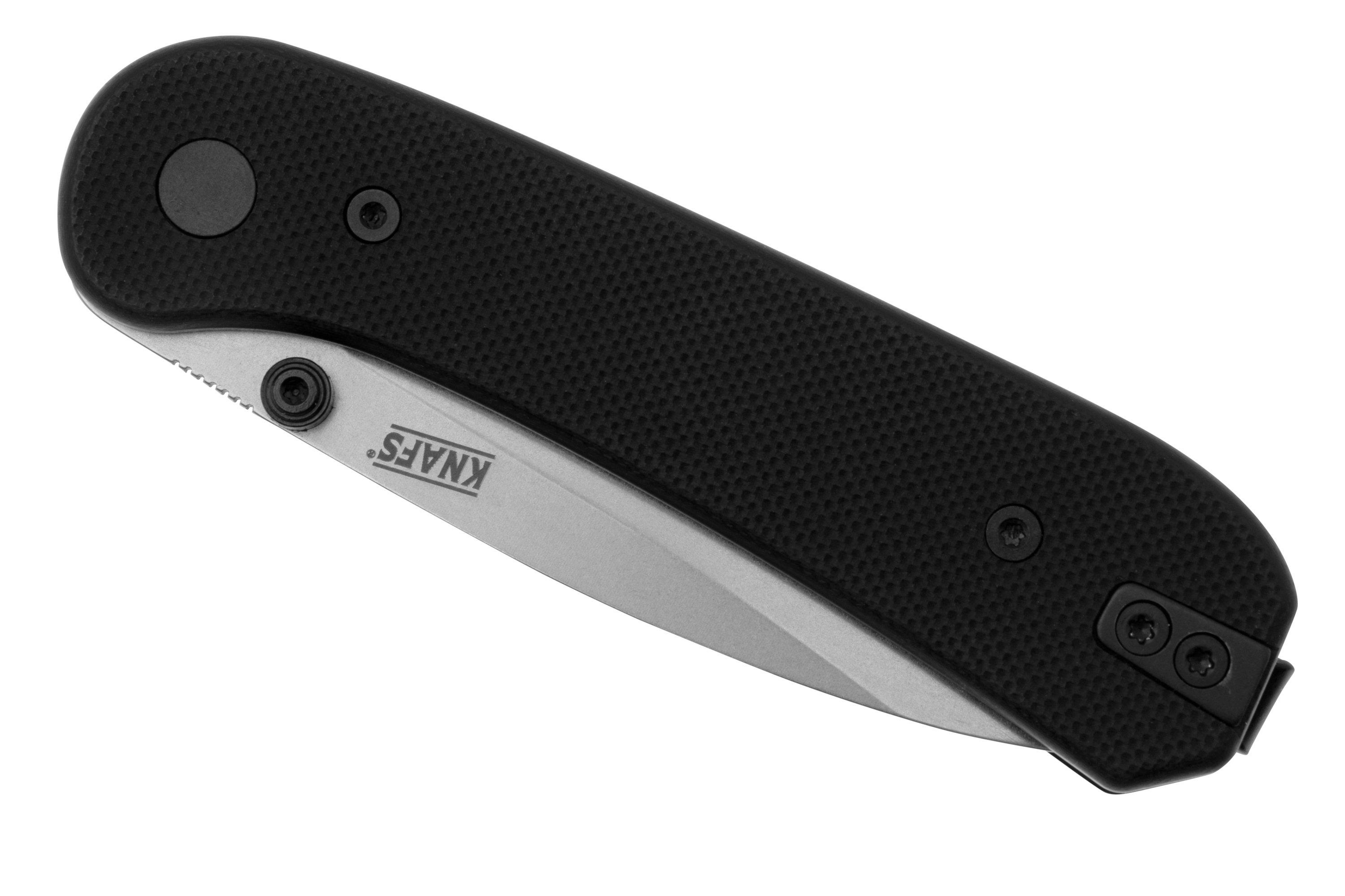 KNAFS Lander 1, KNAFS-00466, Black G10 pocket knife | Advantageously ...