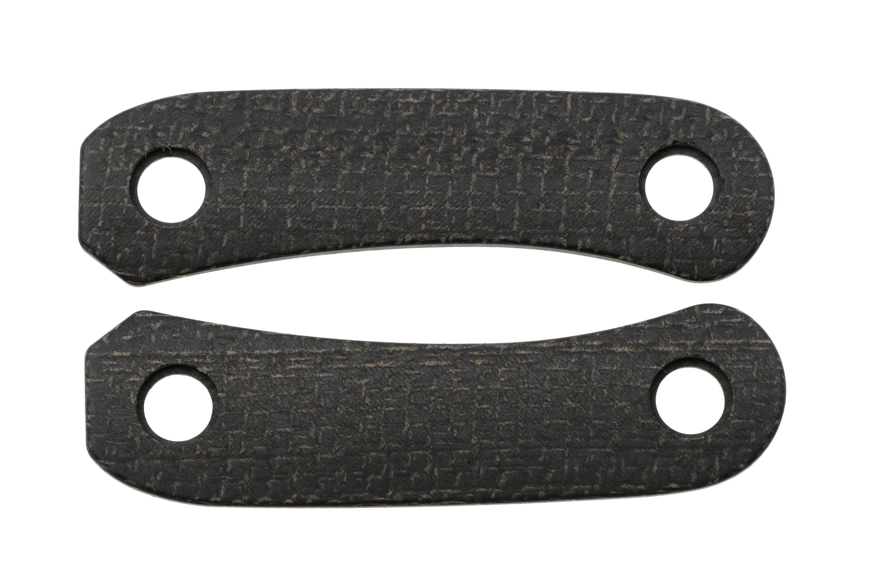 Knafs Lander 4 Knife Scales 00528 Black Burlap Micarta, handle scales ...