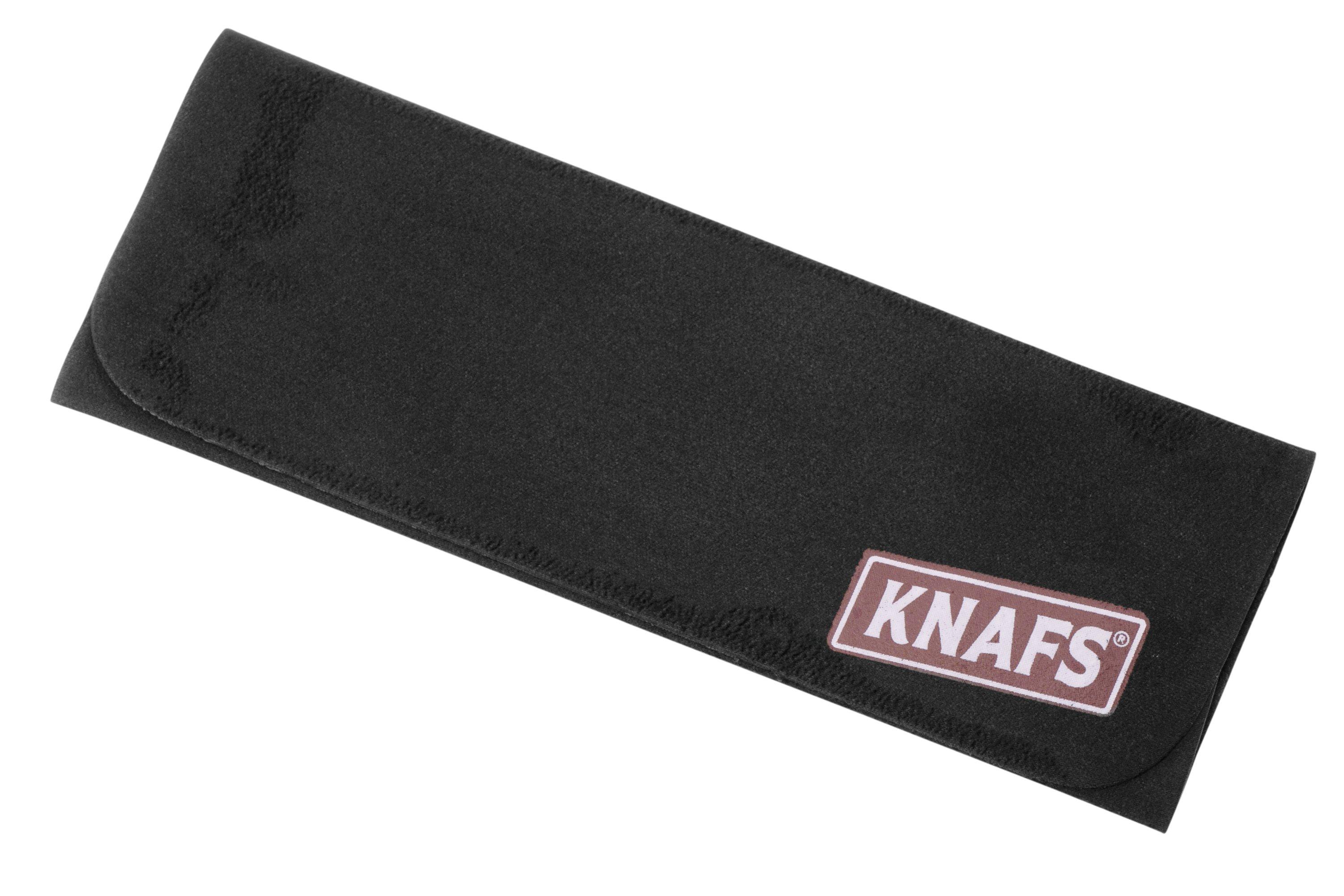 KNAFS Polishing Cloth KNAFS-00539 Black Suede Red Logo, panno per ...