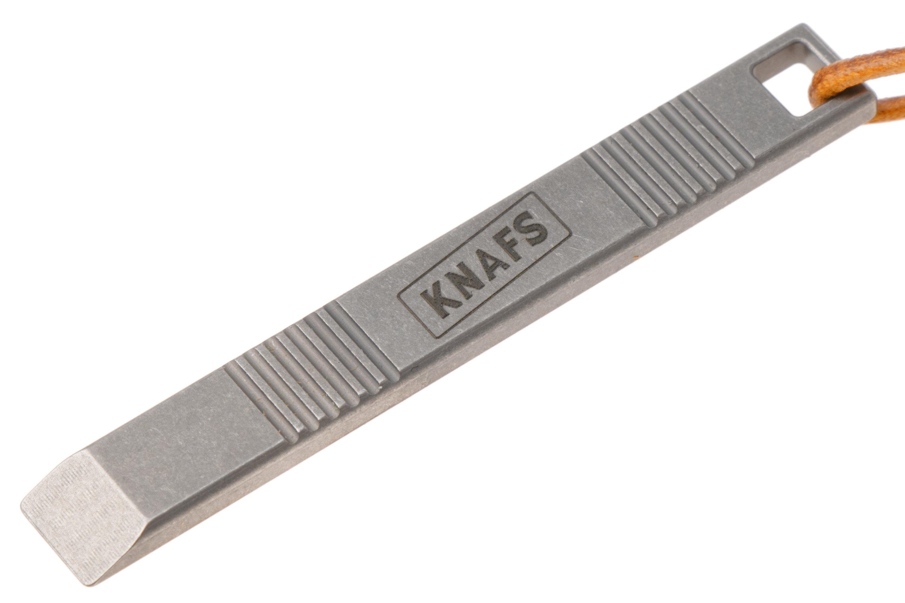 KNAFS Sancho Pry Tool KNAFS-00559, Stonewashed Titanium, pry bar ...
