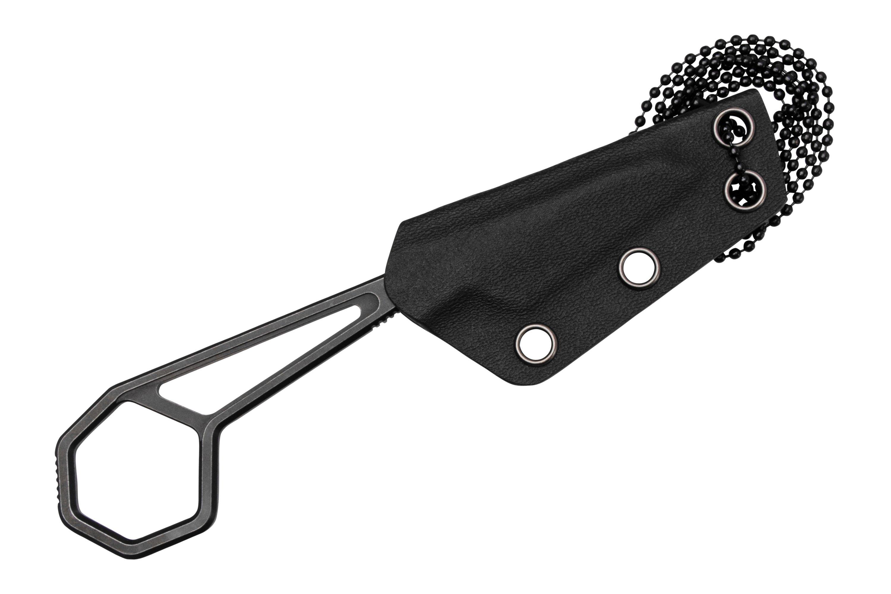 Kansept Hex G0001A4 Black Coating 14C28N, neck knife, Ostap Hel design ...