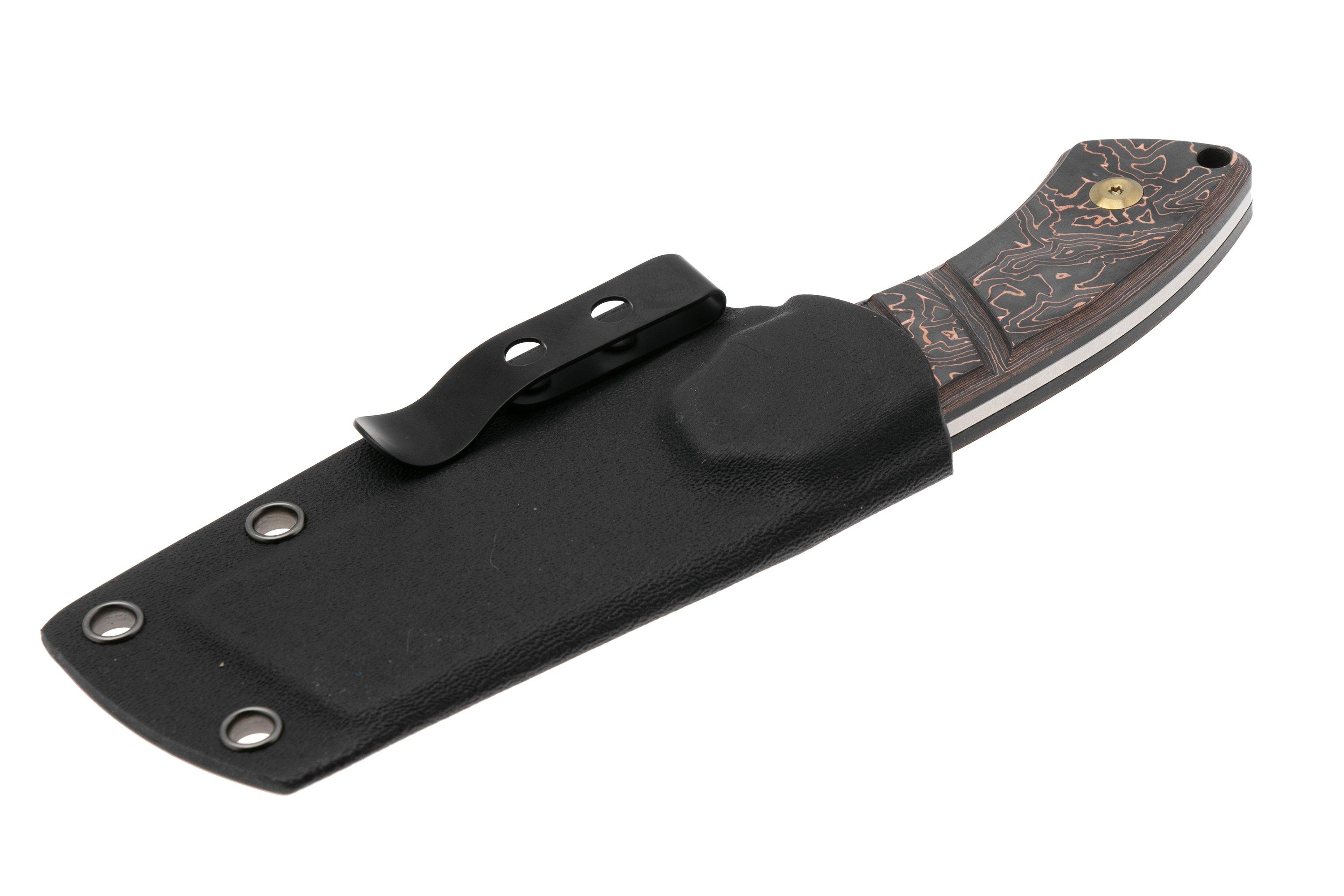 Kansept Korvid S G2030A7 Stonewashed CPM S35VN, Copper Carbon Fiber ...