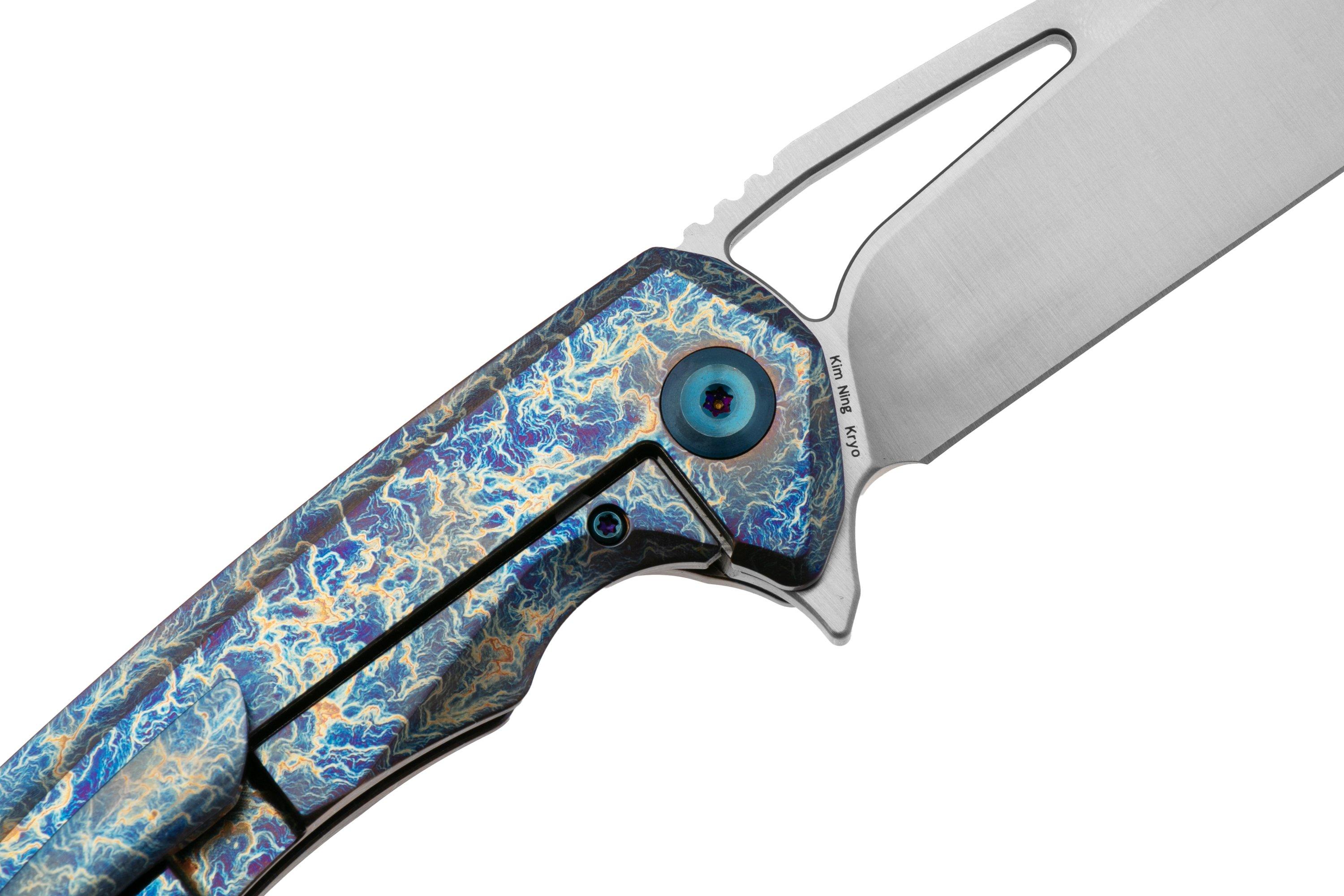 Kansept Kryo K1001A11 Satin CPM S35VN, Lightning Strike Titanium ...