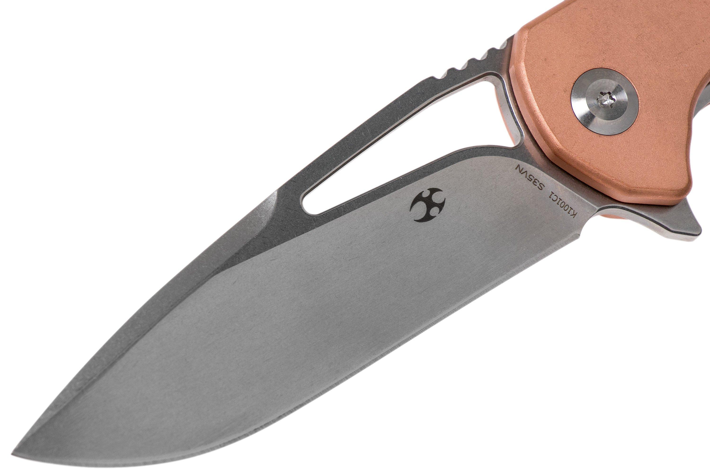 Kansept Kryo K1001C1 Copper pocket knife, Kim Ning design ...