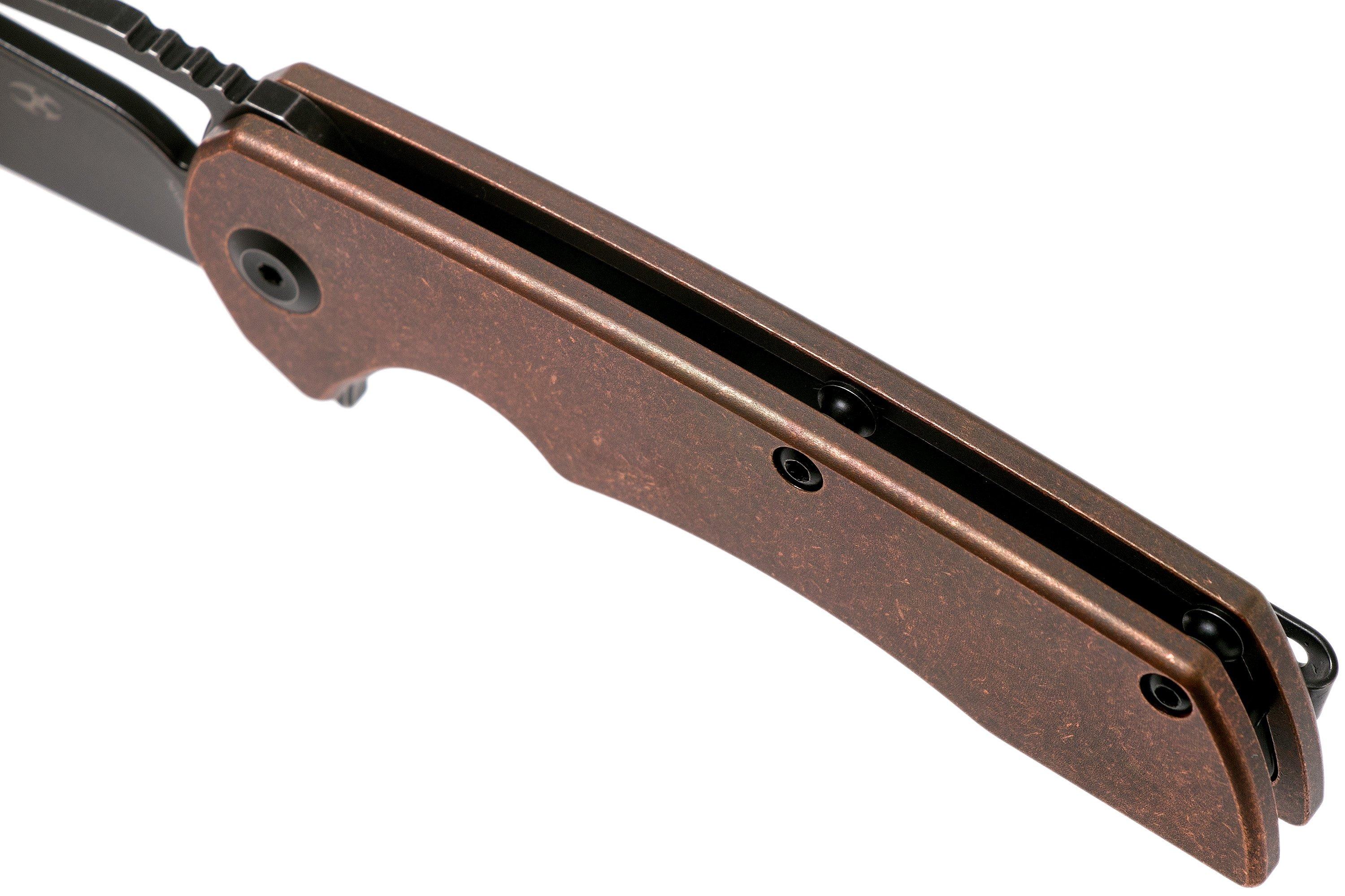 Kansept Kryo K1001C2 Black Copper pocket knife, Kim Ning design ...