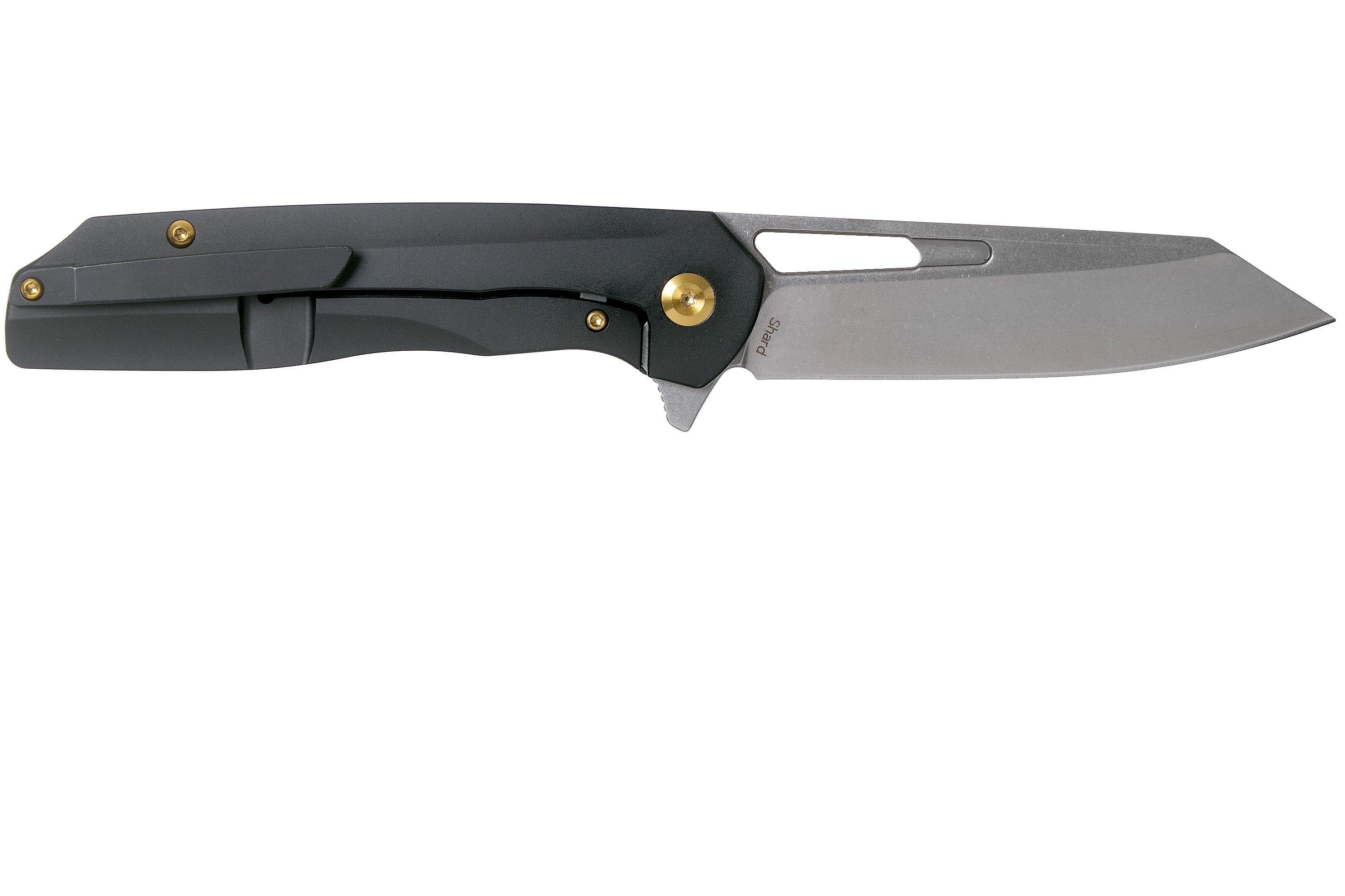 Kansept Shard K1006A7 Black Titanium, Copper Inlay pocket knife, Kim ...