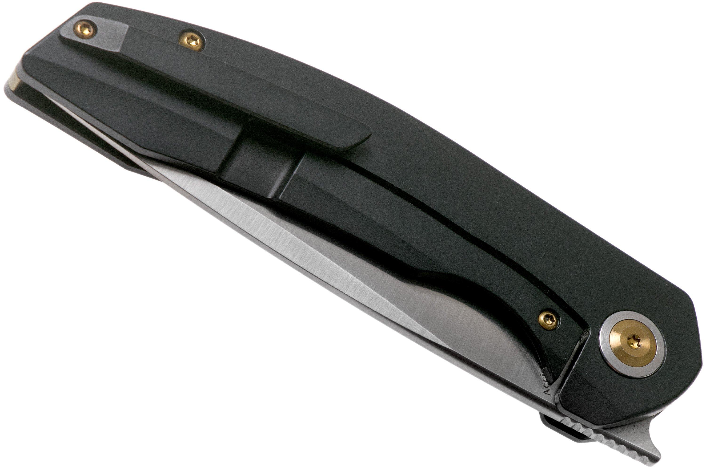 Kansept Accipiter K1007A5 Black Titanium, Copper Inlay pocket knife ...