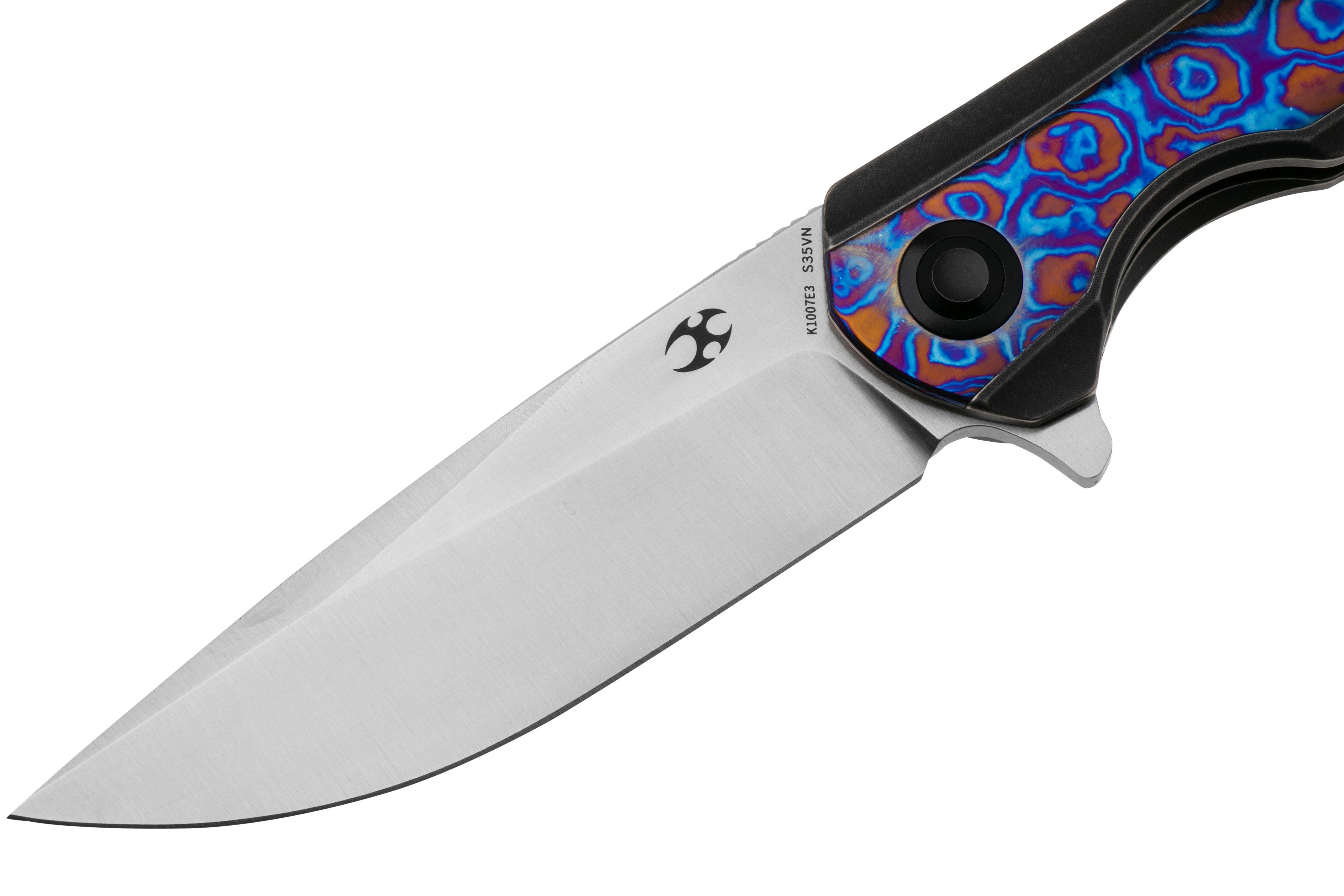 Kansept Accipiter K1007E3 Satin CPM S35VN, Blackwashed Titanium ...