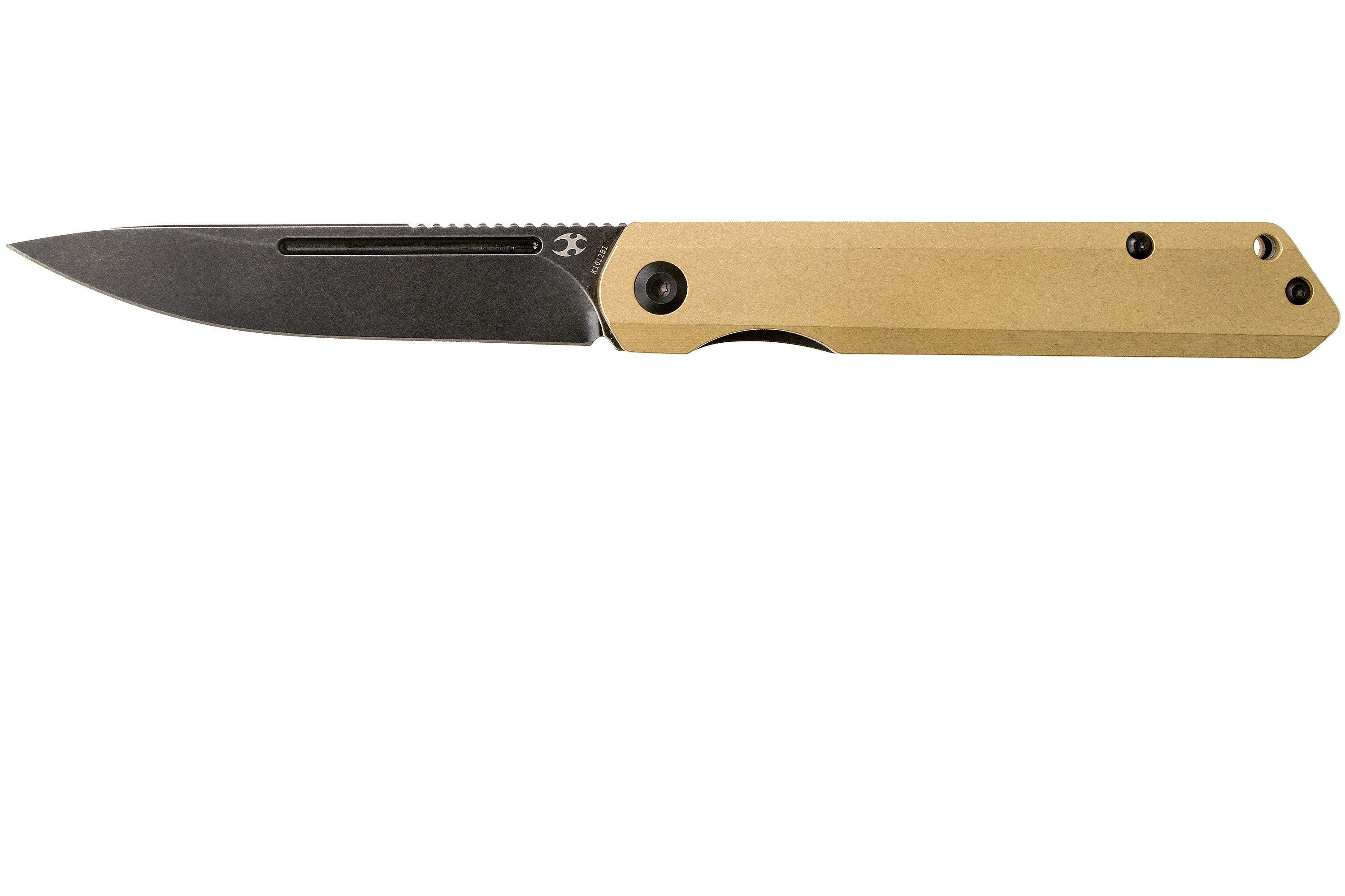 Kansept Prickle K1012B1 Brass pocket knife, Max Tkachuk design ...