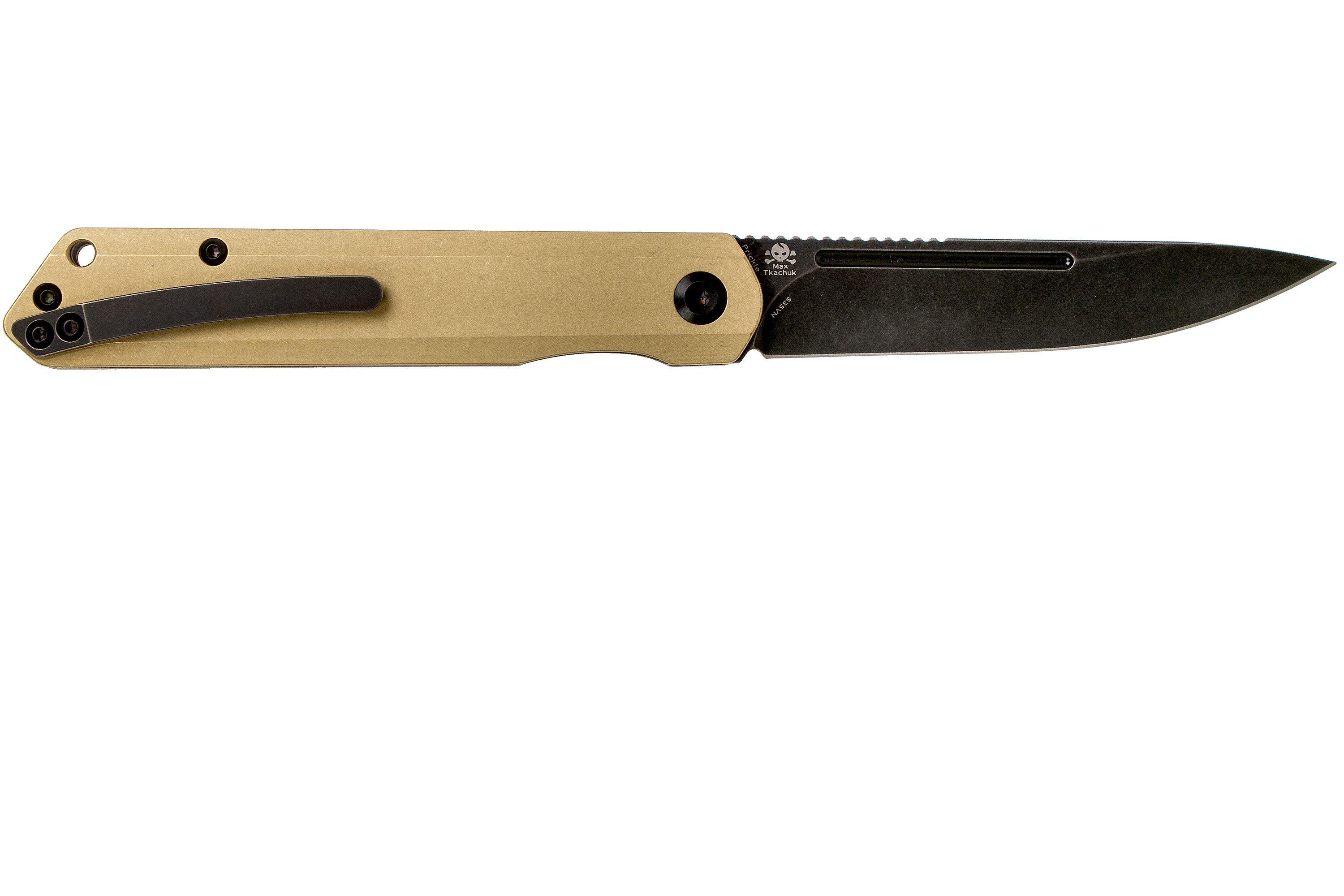 Kansept Prickle K1012B1 Brass pocket knife, Max Tkachuk design ...