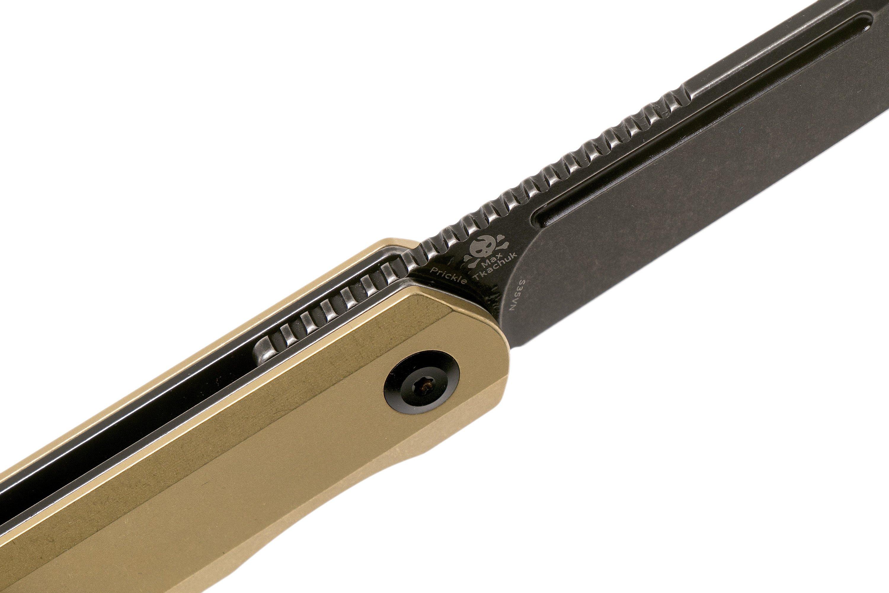 Kansept Prickle K1012B1 Brass pocket knife, Max Tkachuk design ...