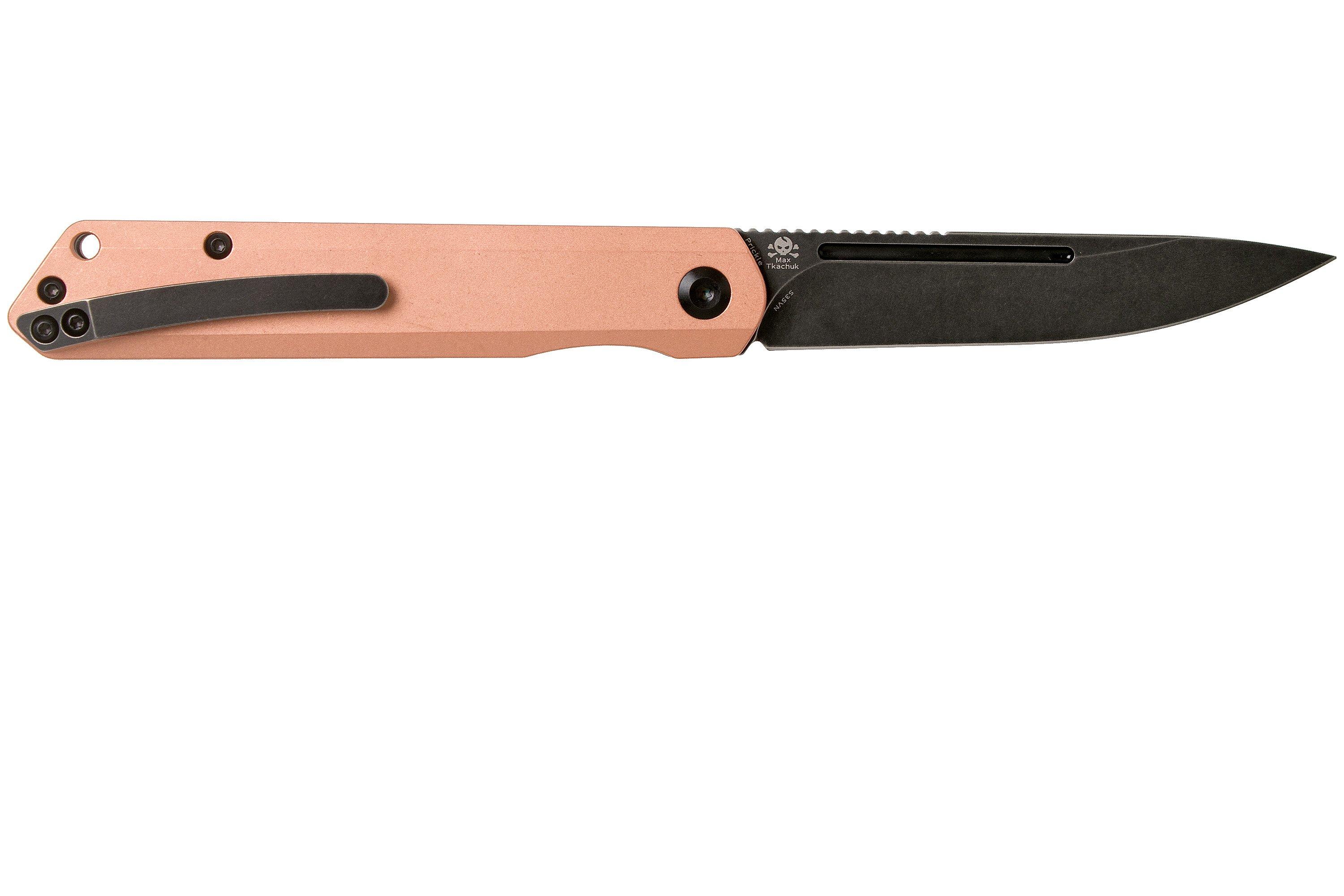 Kansept Prickle K1012C1 Red Copper pocket knife, Max Tkachuk design ...