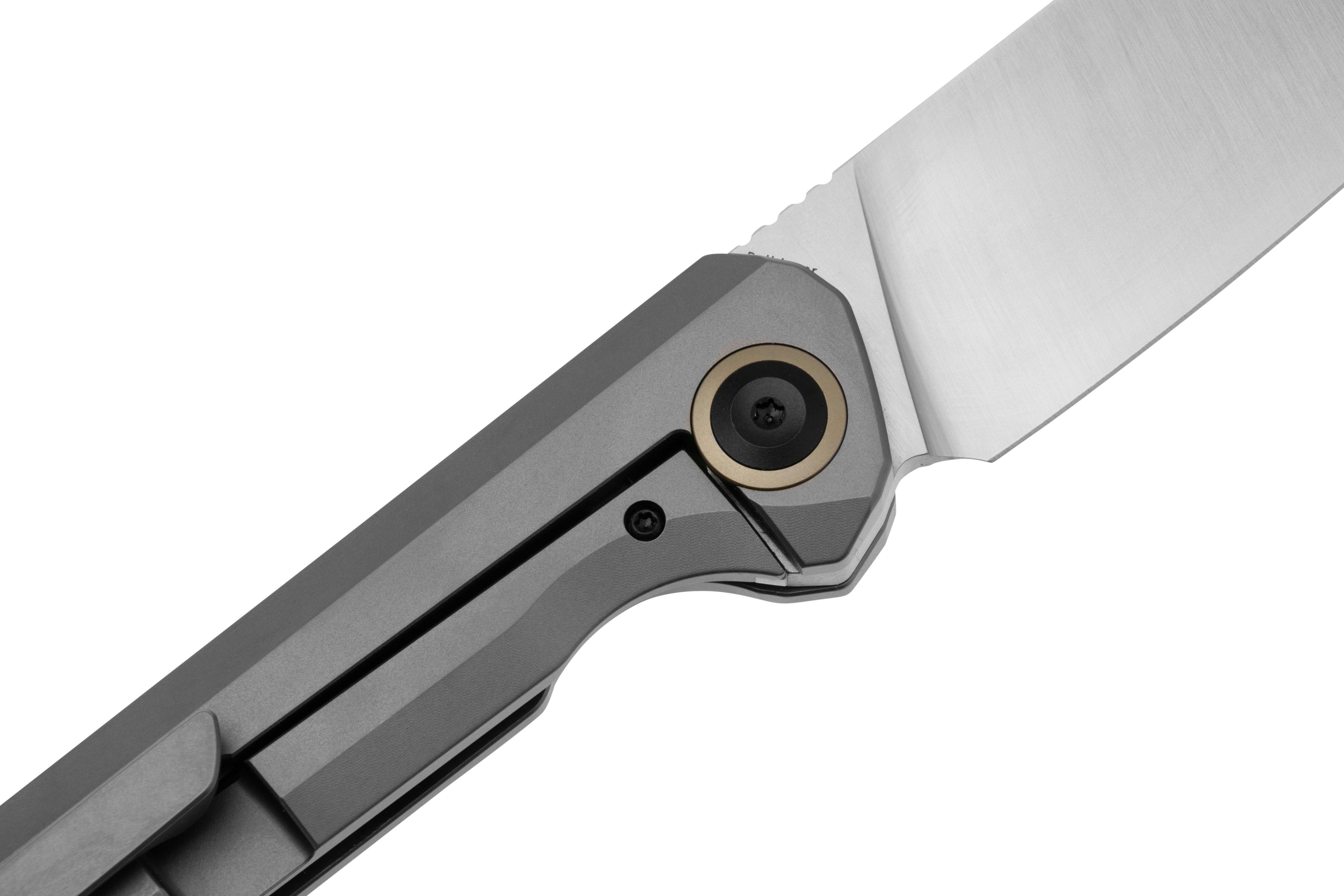 Kansept Bulldozer K1028A4 Satin CPM 20CV, Bronze Titanium, pocket knife ...