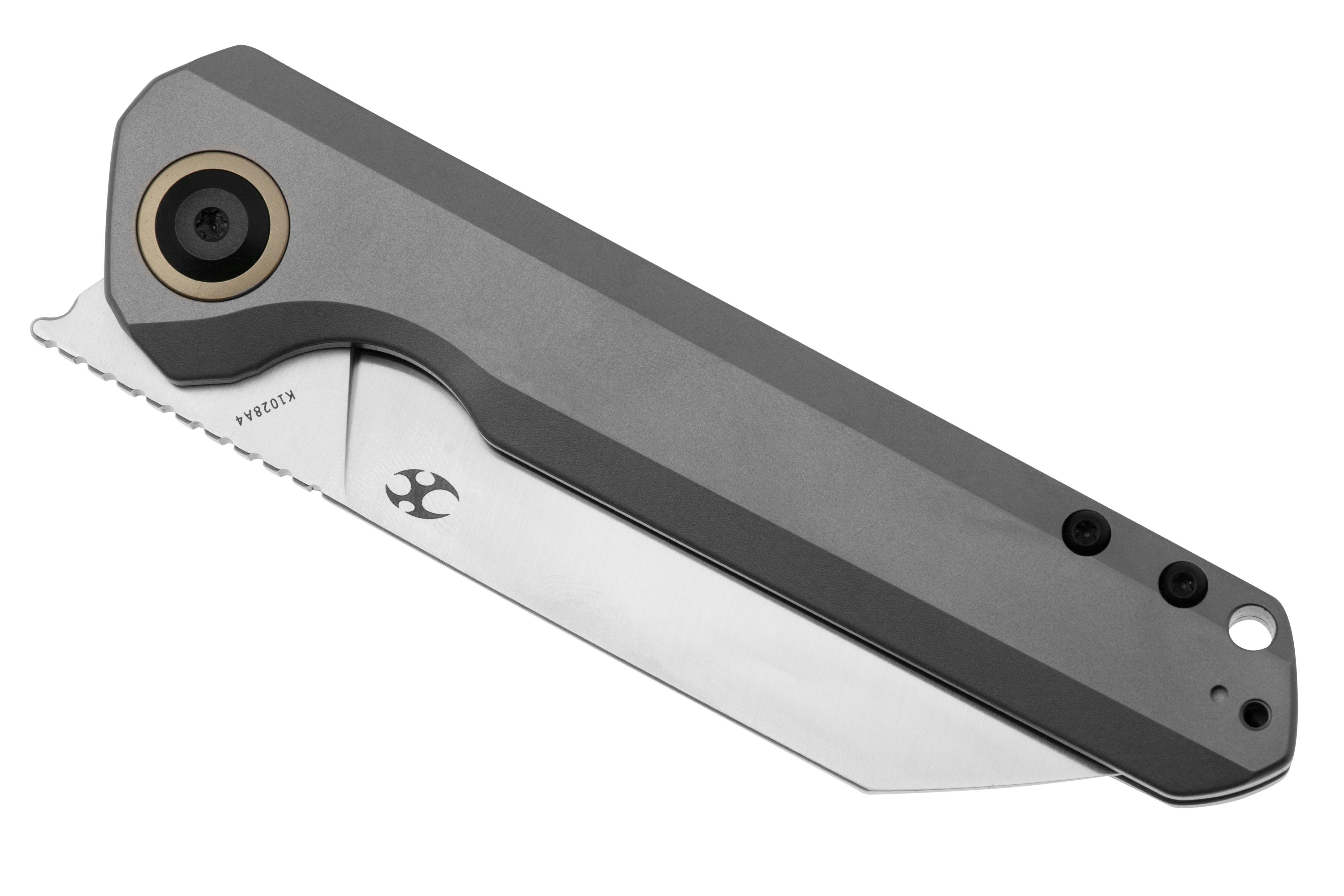Kansept Bulldozer K1028A4 Satin CPM 20CV, Bronze Titanium, pocket knife ...