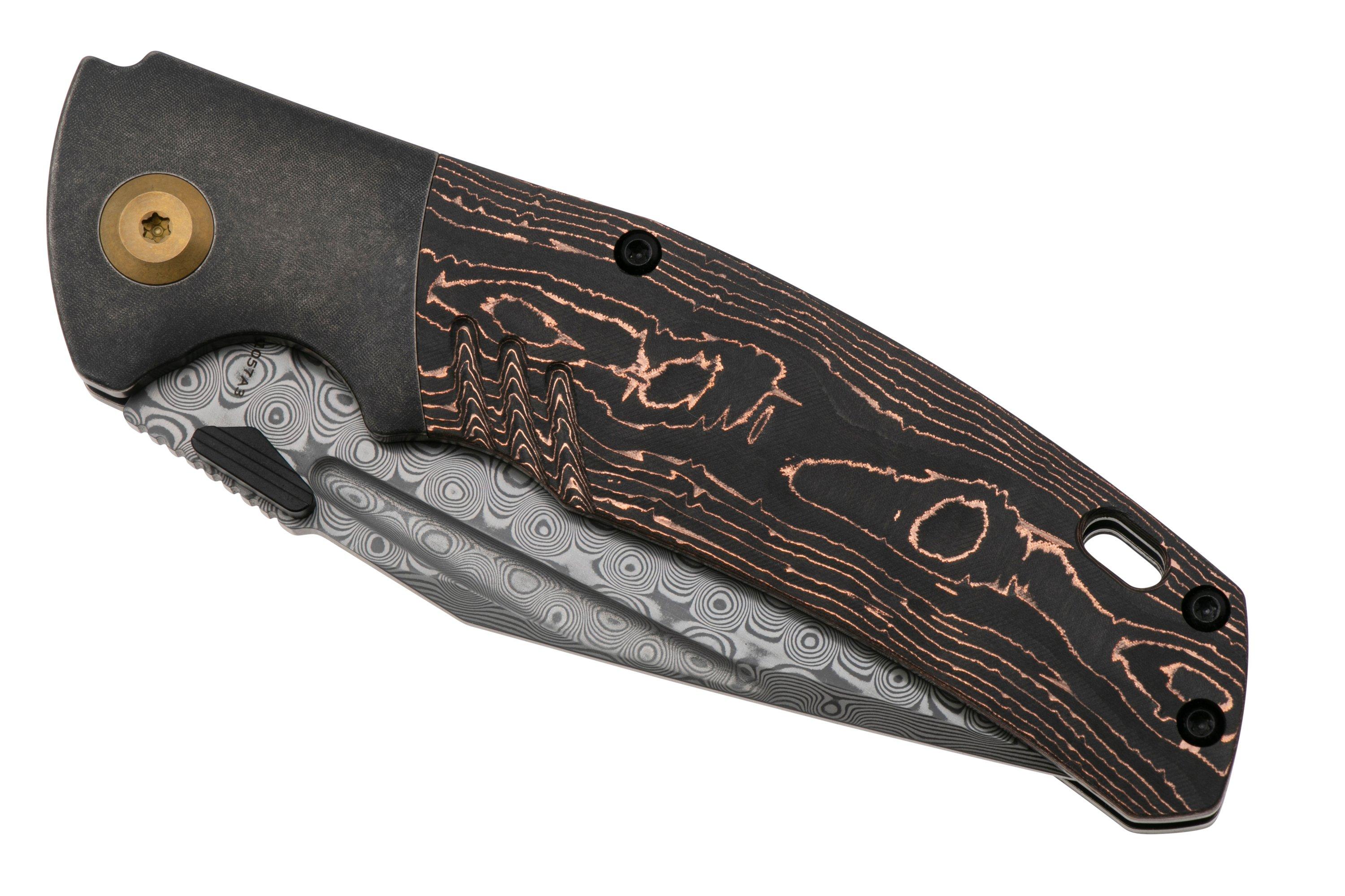 Kansept Hinterland K1057A3 Damascus, Blackwashed Titanium, Copper ...