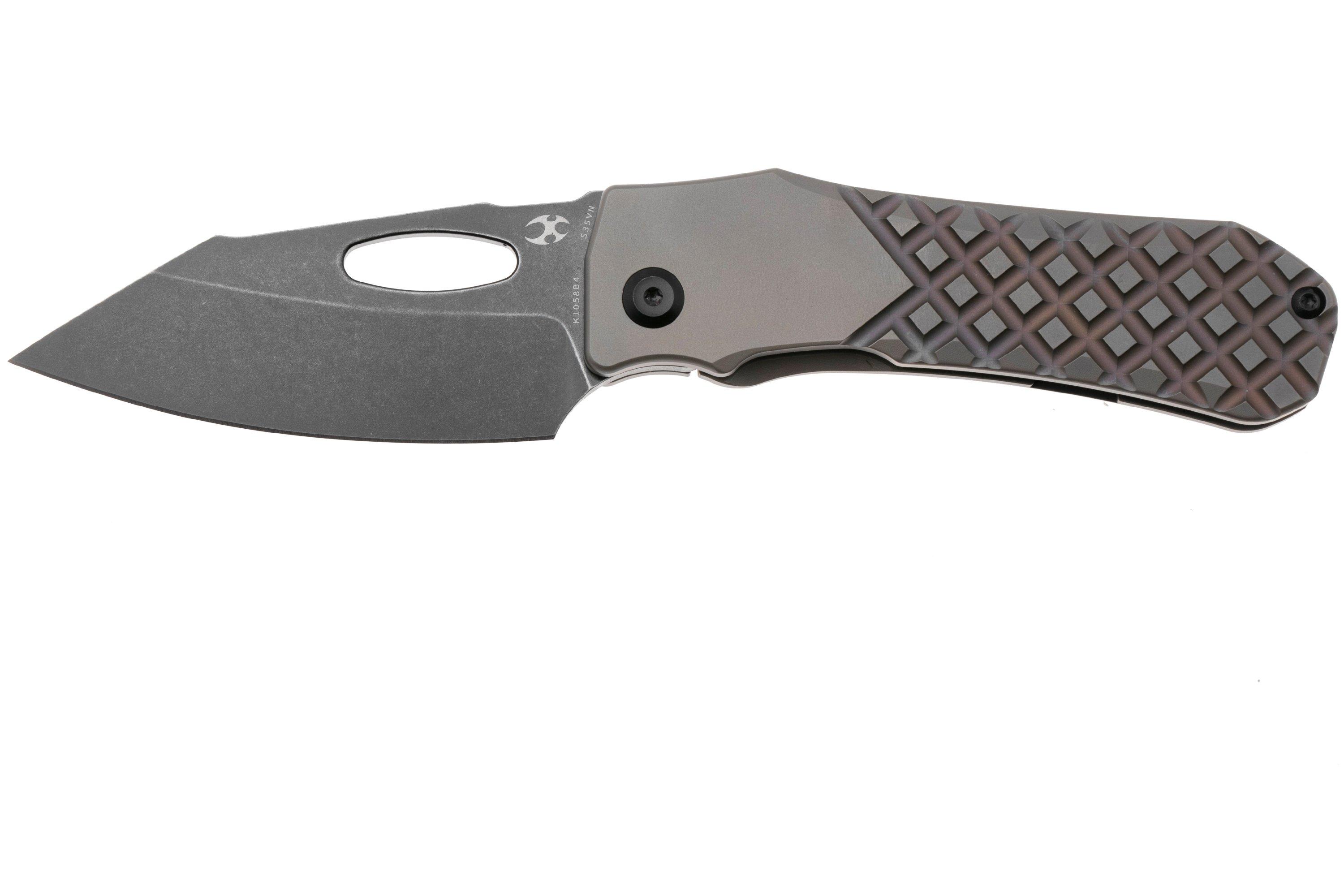 Kansept Loki K1058B4, Blackwashed CPM S35VN, Bronzed Frag Pattern ...