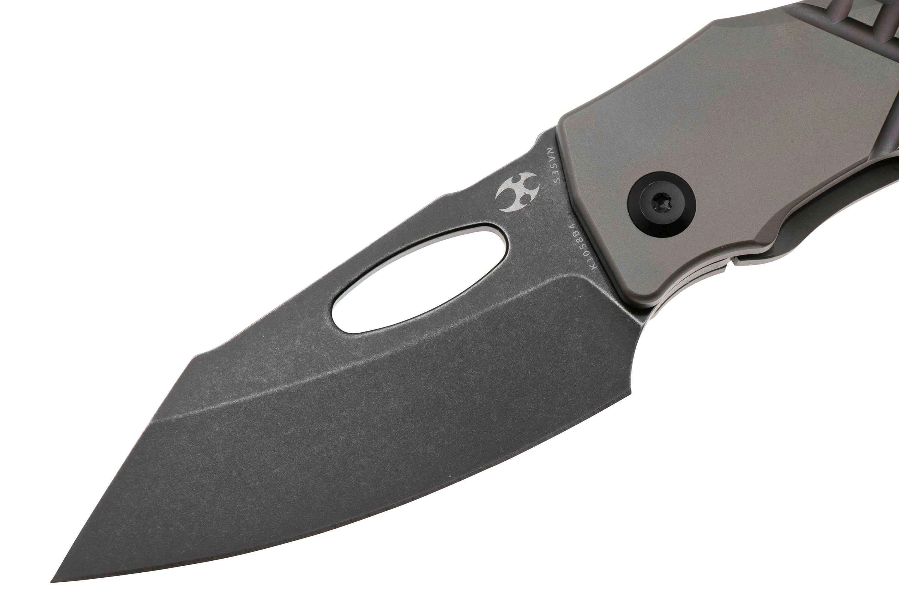 Kansept Loki K1058B4, Blackwashed CPM S35VN, Bronzed Frag Pattern ...