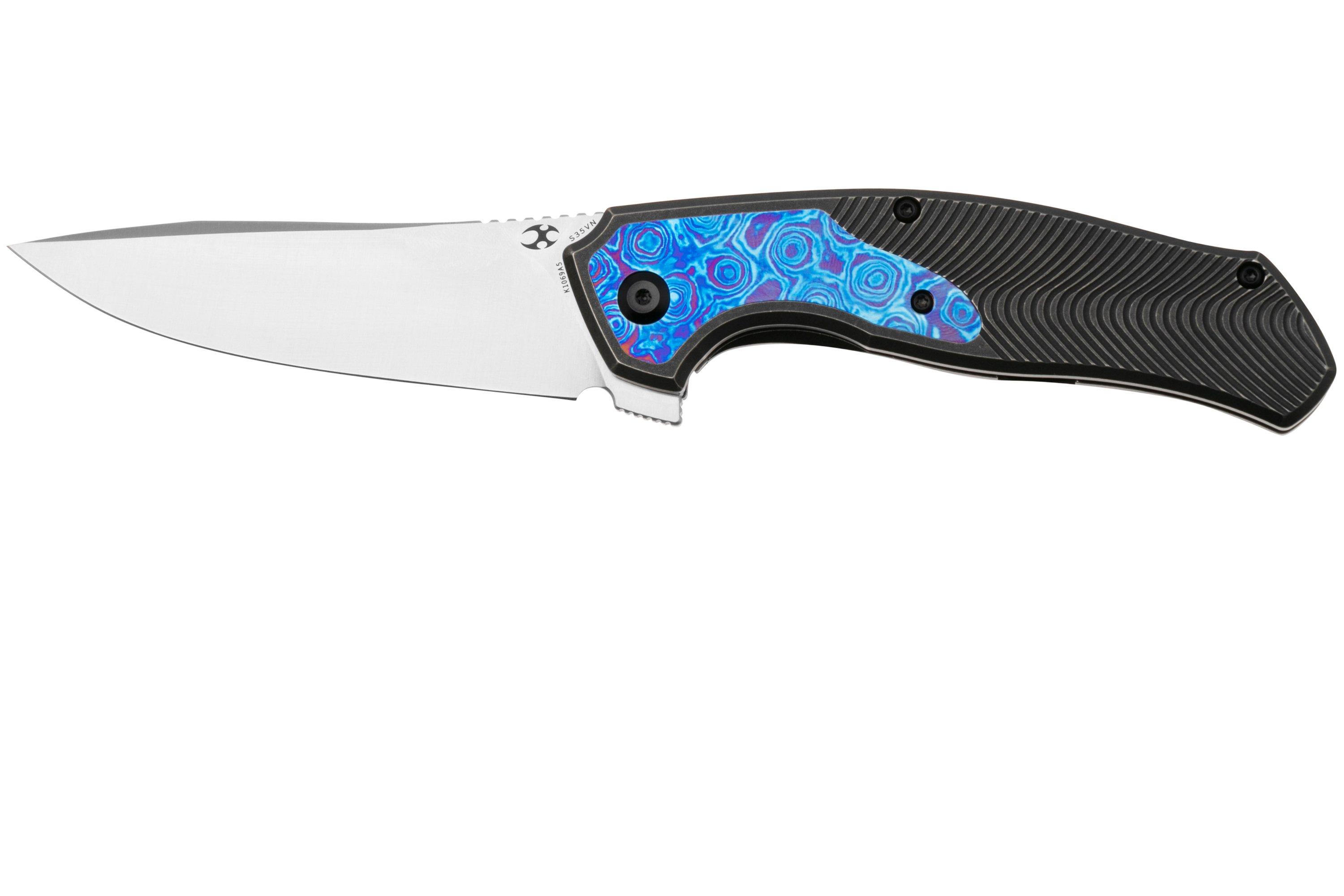 Kansept Havørn K1069A5 Satin CPM S35VN, Blackwashed Titanium, Timascus ...