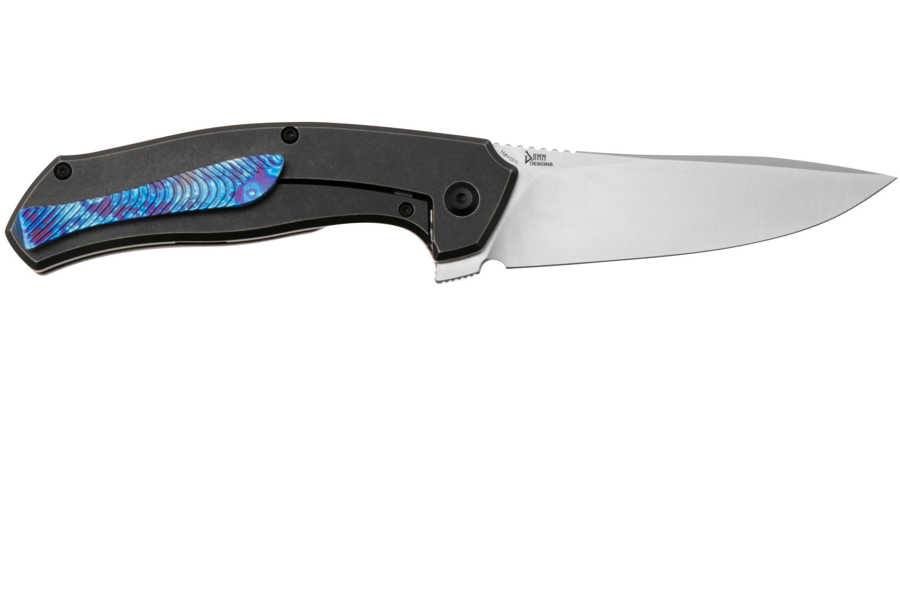 Kansept Havørn K1069A5 Satin CPM S35VN, Blackwashed Titanium, Timascus ...
