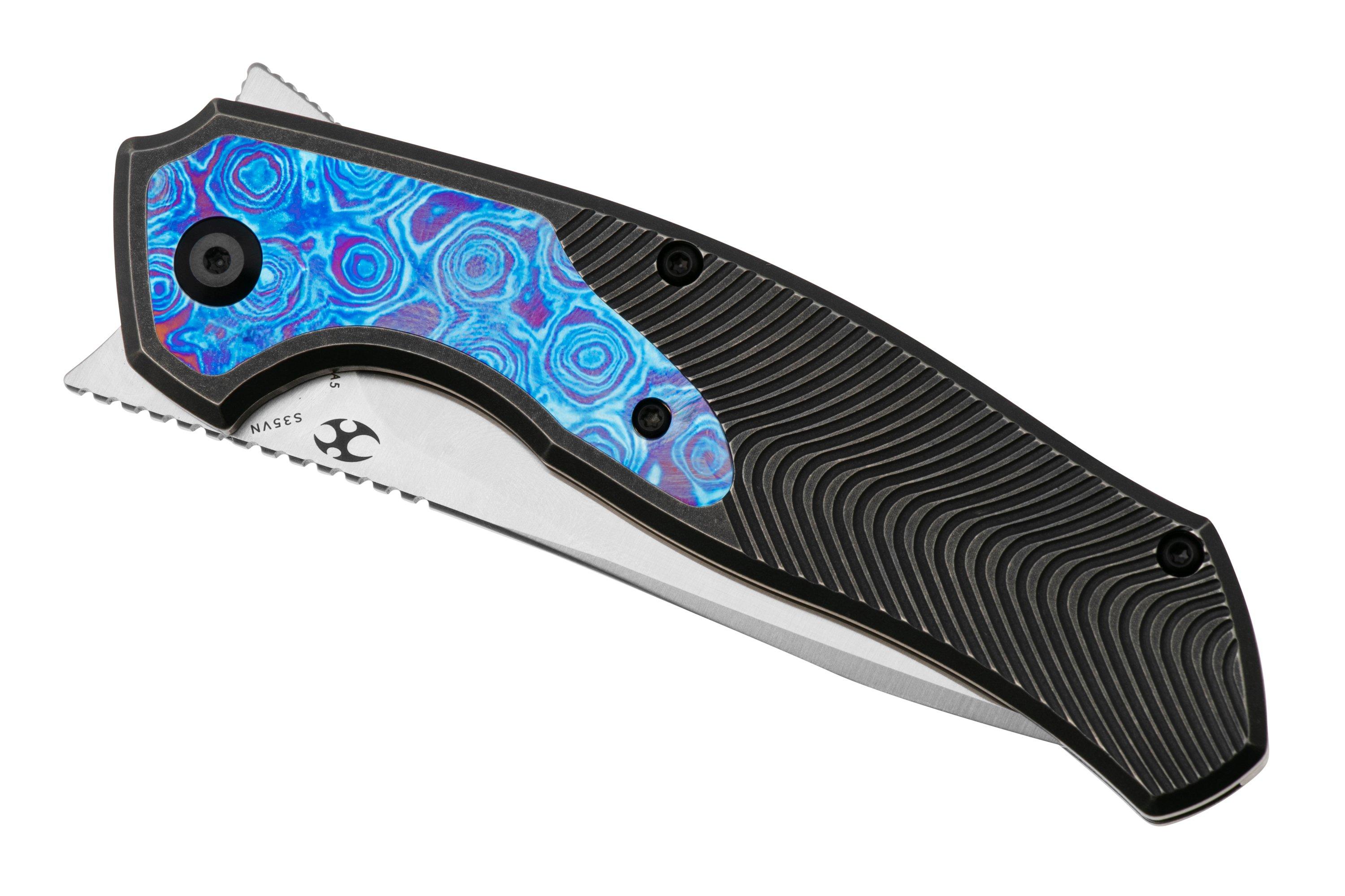 Kansept Havørn K1069A5 Satin CPM S35VN, Blackwashed Titanium, Timascus ...