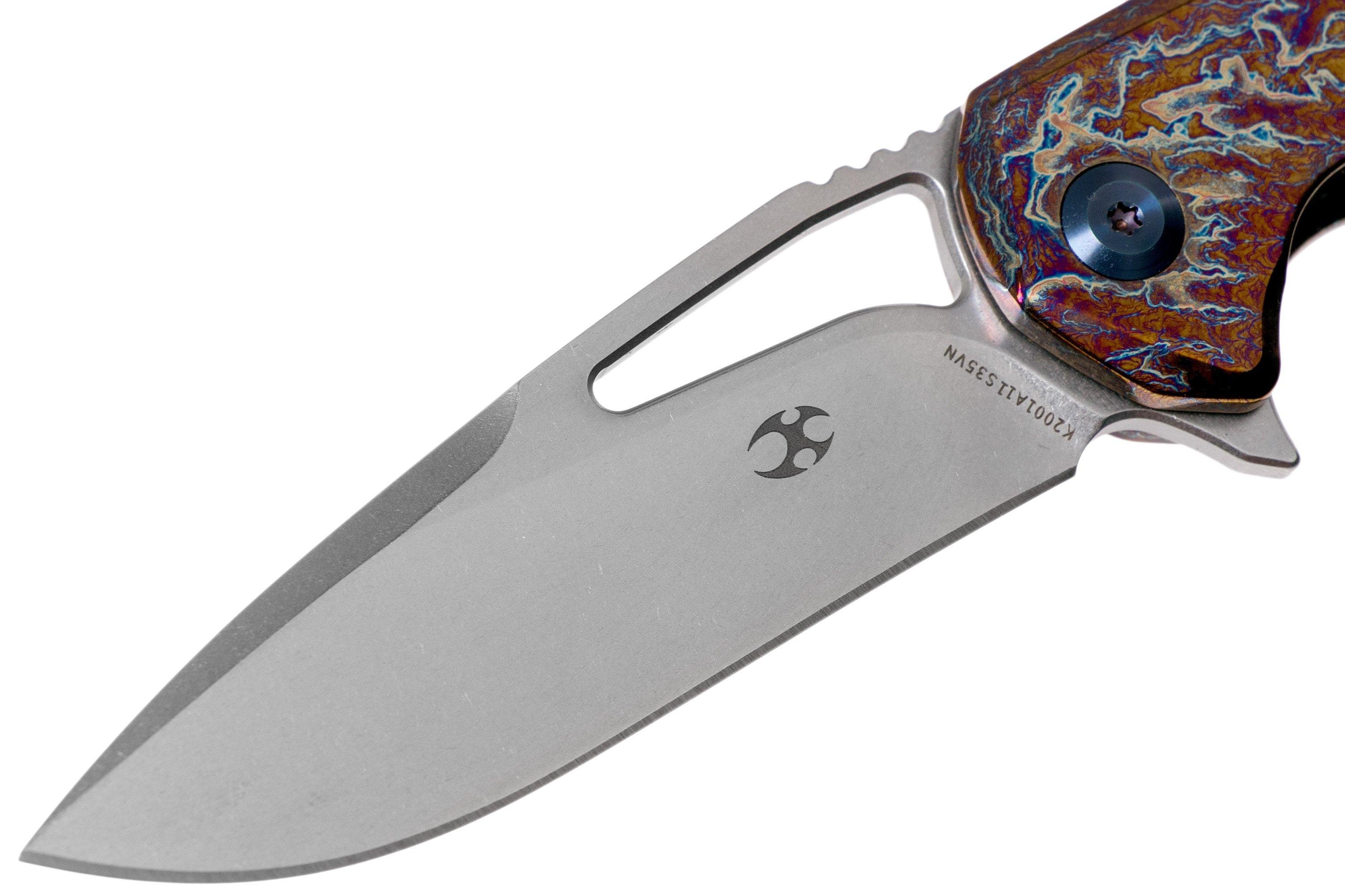Kansept Mini Kryo K2001A11 Flipper, Lightning Strike Titanium pocket ...